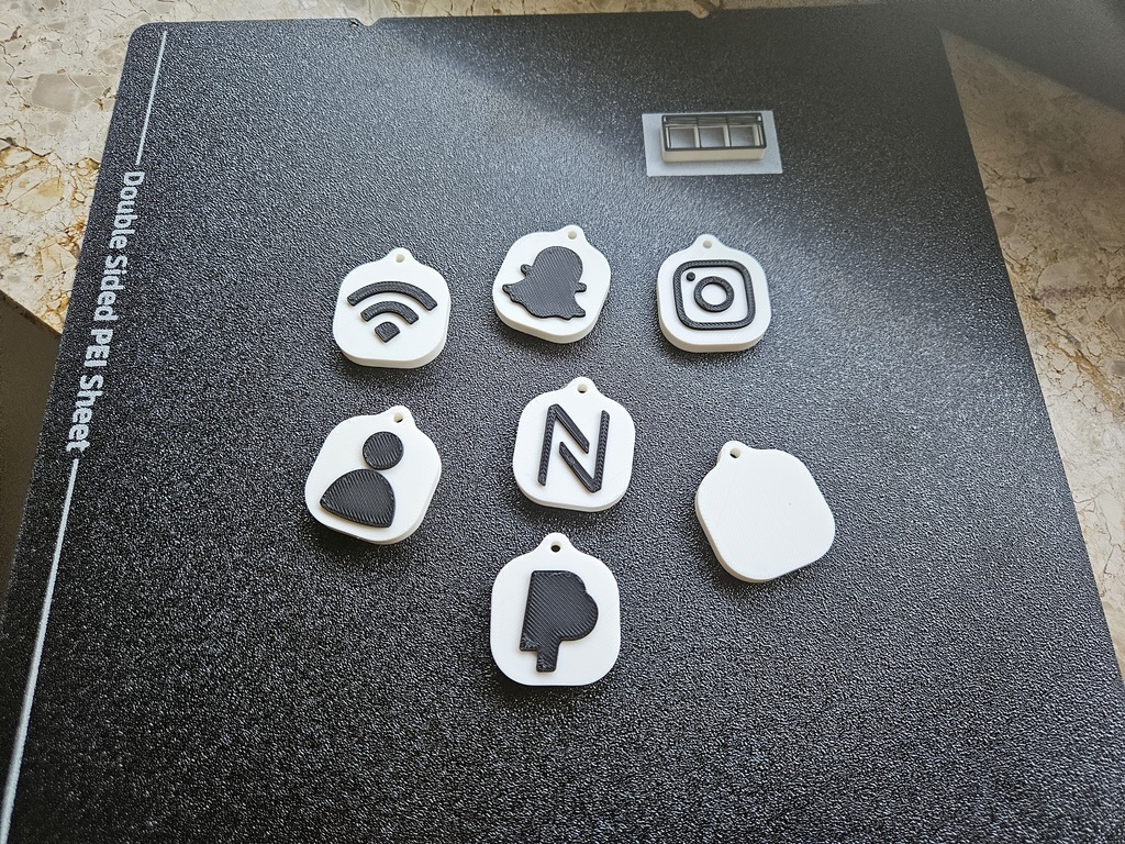 🔑 NFC Tag Keychains・Kostenlos 3D Datei für ・Cults