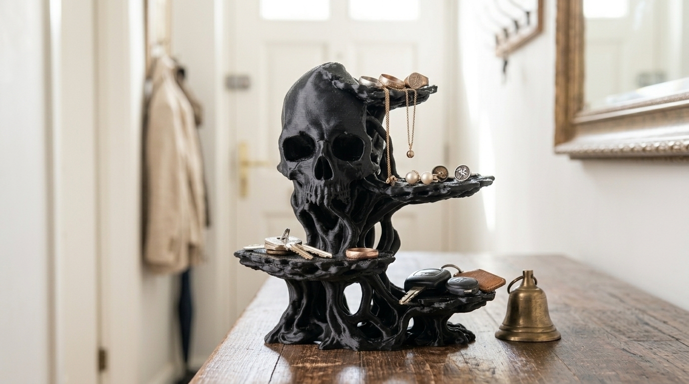💀 Gothic Skull Tree – Decorative Display Stand・ 3D File for 3D printing ...