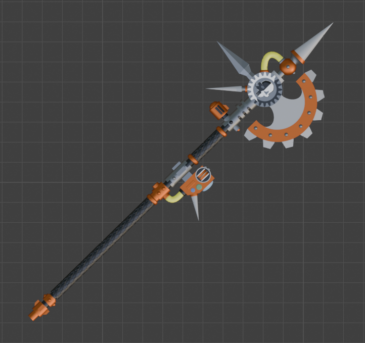 ⚔ warhammer 40k adeptus mechanicus axe/halberd・Free STL File for 3D ...