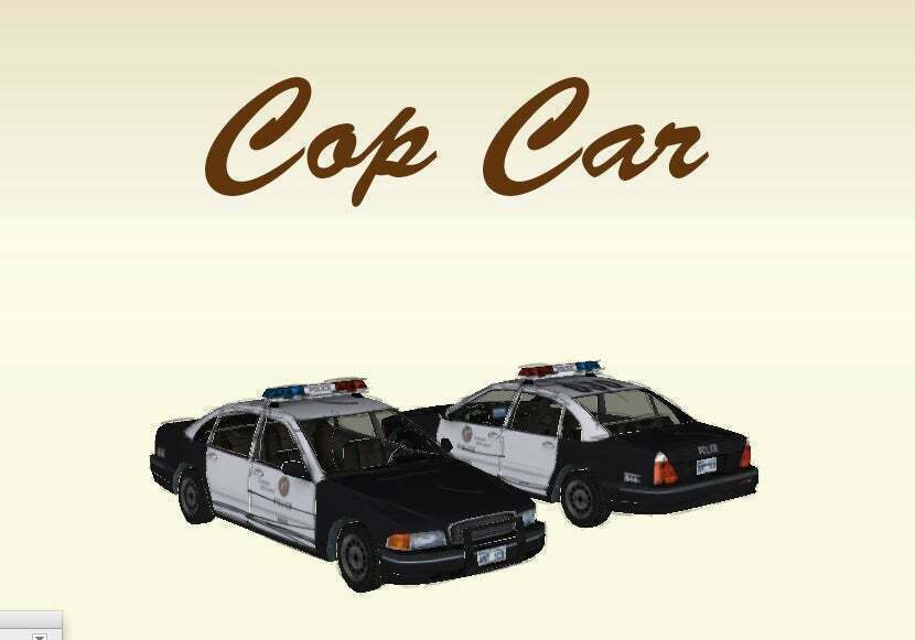🚗 Cop Car for #WeLoveCars collection by Whatakuai・Free STL File for ・Cults