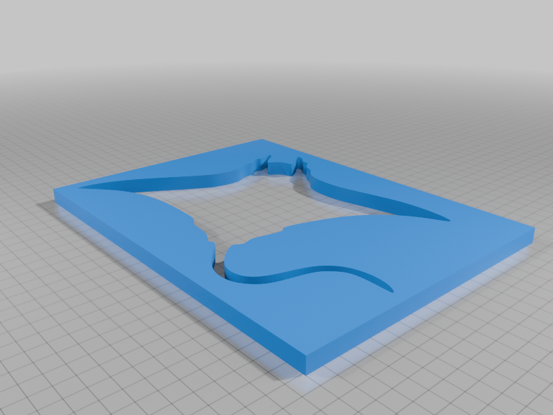 Free 3D file Manta Ray Stencil 🎨 ・3D printer model to download・Cults