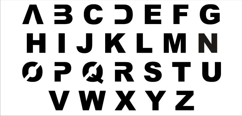 🎨 PVC's Font Stencil・Free 3D File for ・Cults