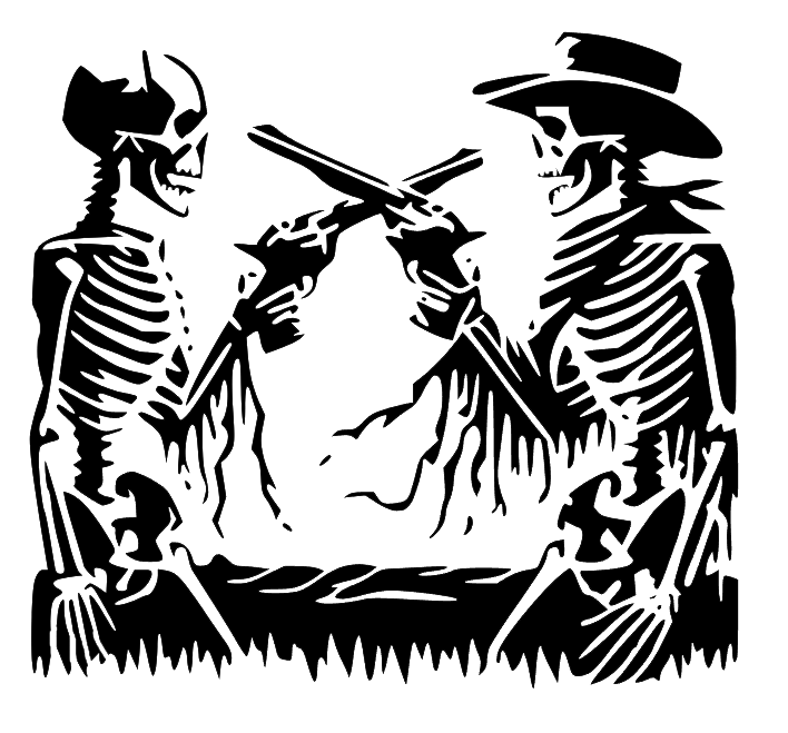 🎨 Saints Rest, Sinners Duel Stencil・Free 3D File for ・Cults