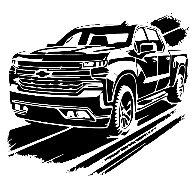 🎨 Chevy Silverado Stencil・Free 3D File for ・Cults