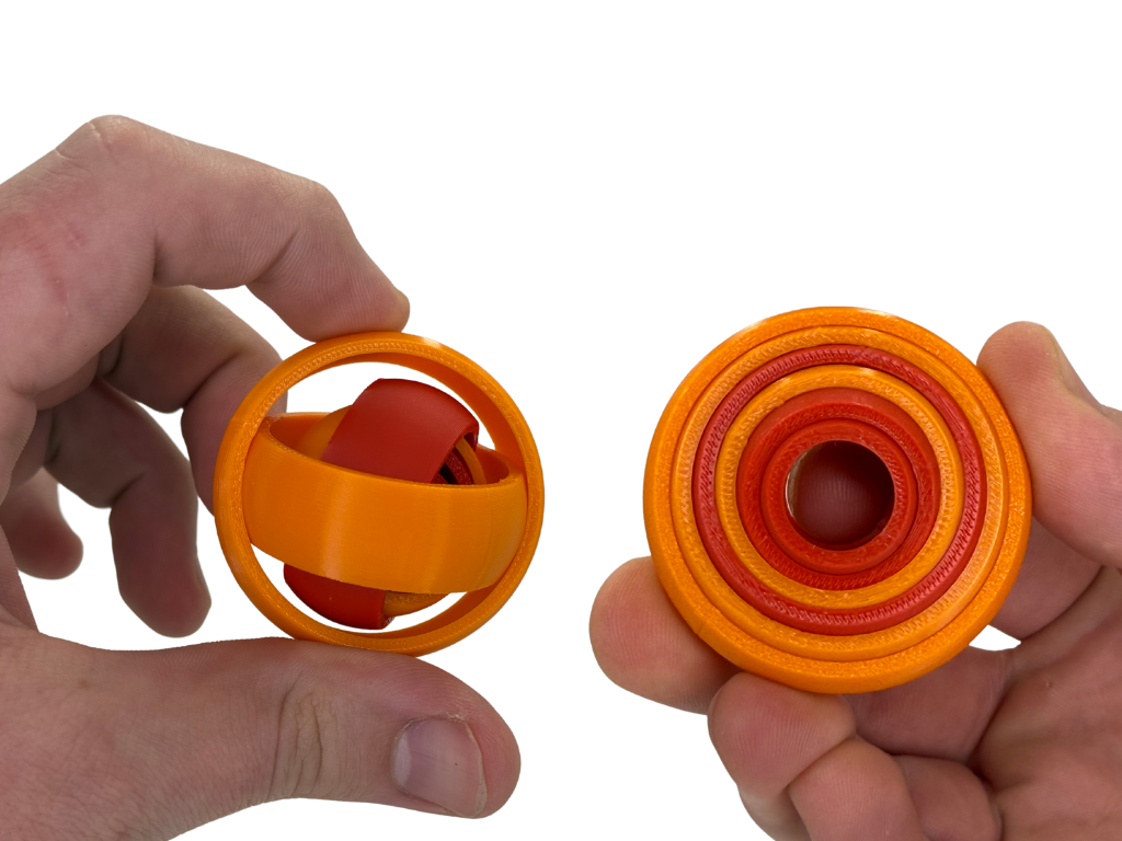 👌 Gyro Fidget - Six Rings・Free 3D File for ・Cults