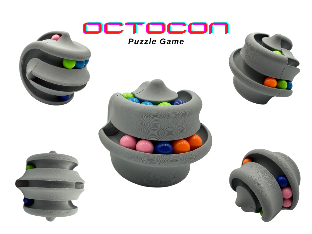 🧩 Octocon - Geometric 3D Puzzle Game・ 3D File for ・Cults