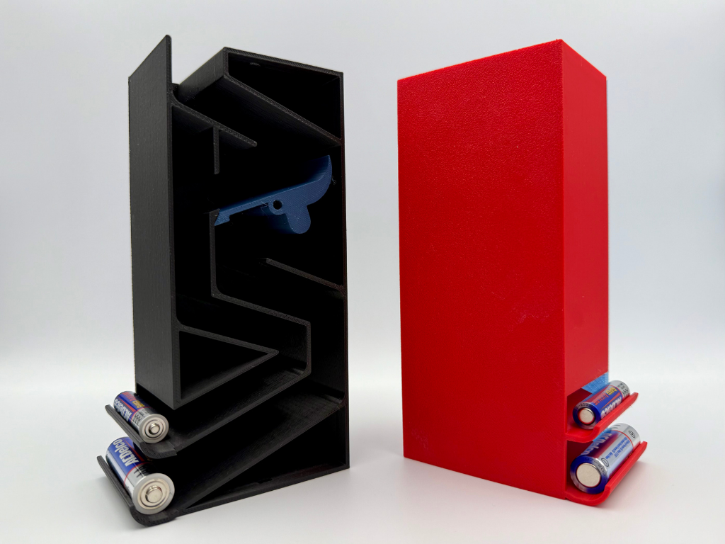 🔋 Battery Butler - Automatic Battery Sorter and Dispenser for AA & AAA Batteries・ 3D File for ・Cults