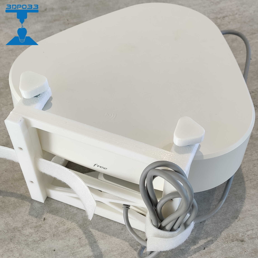 Fichier 3D Support mural serveur Freebox Delta 🏠 ・Plan à imprimer en 3D ...