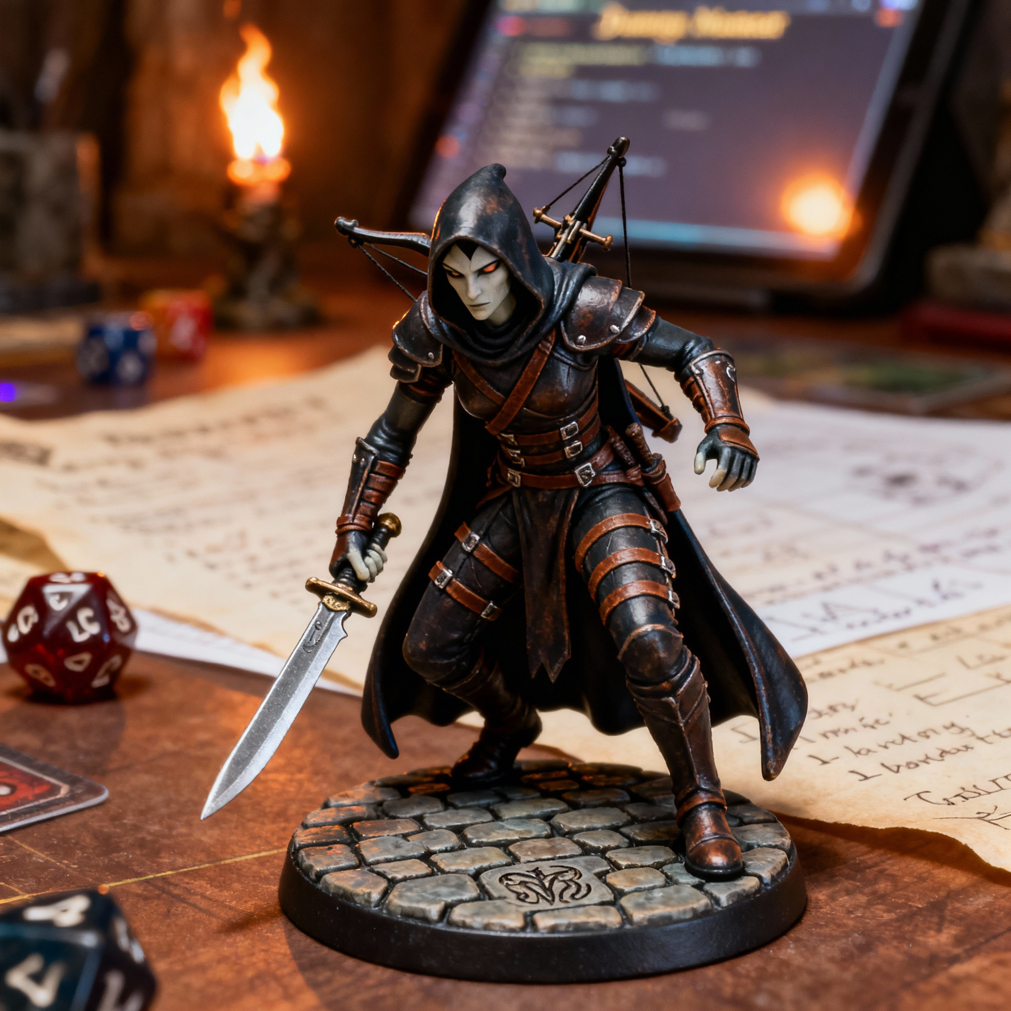 🧝 Drow Assassin Figurine STL | Dark Elf Rogue 3D Print Model・ 3D File ...