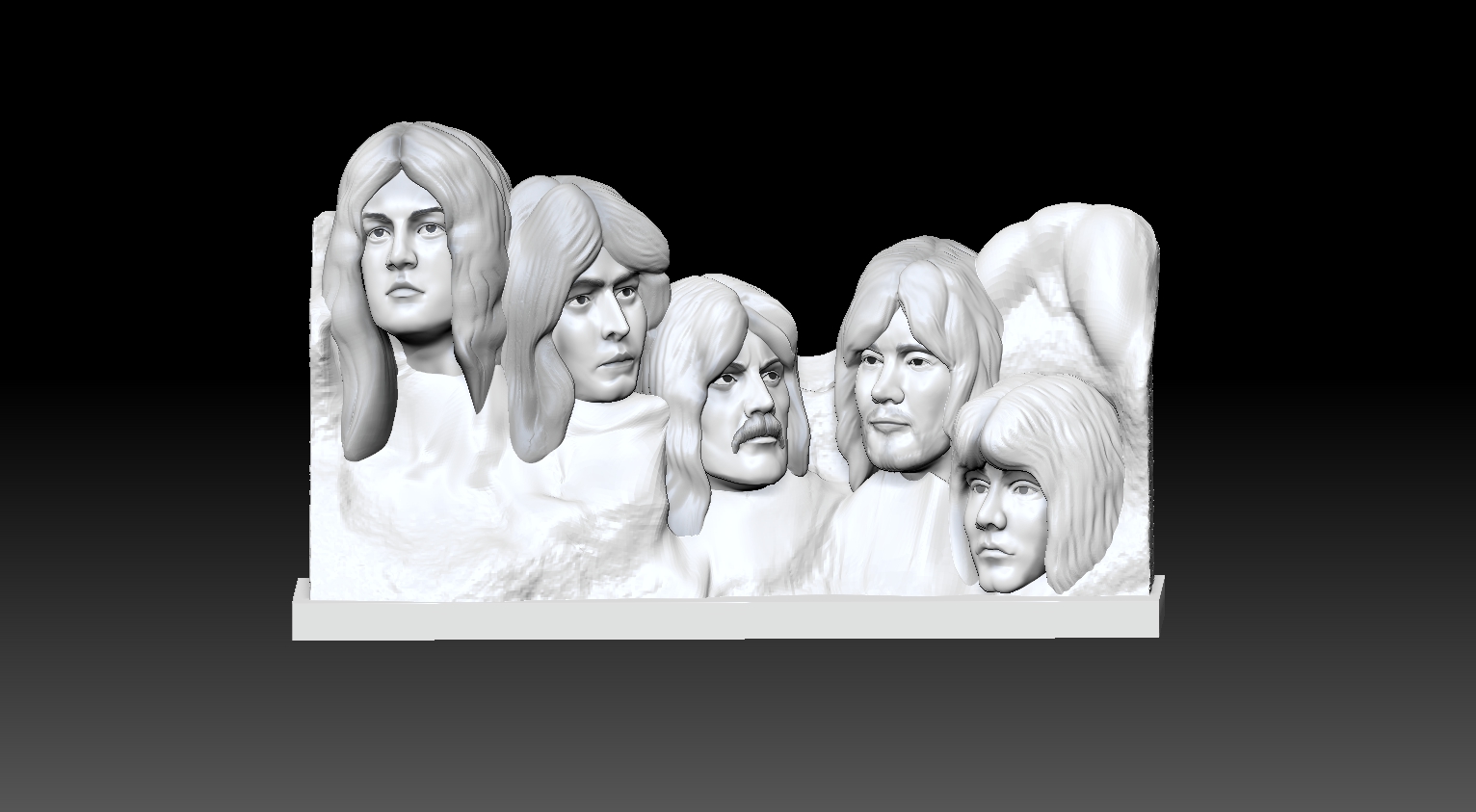 arquivo STL Deep Purple in Rock sculpture Rushmore mountain 🪨 ・objeto ...