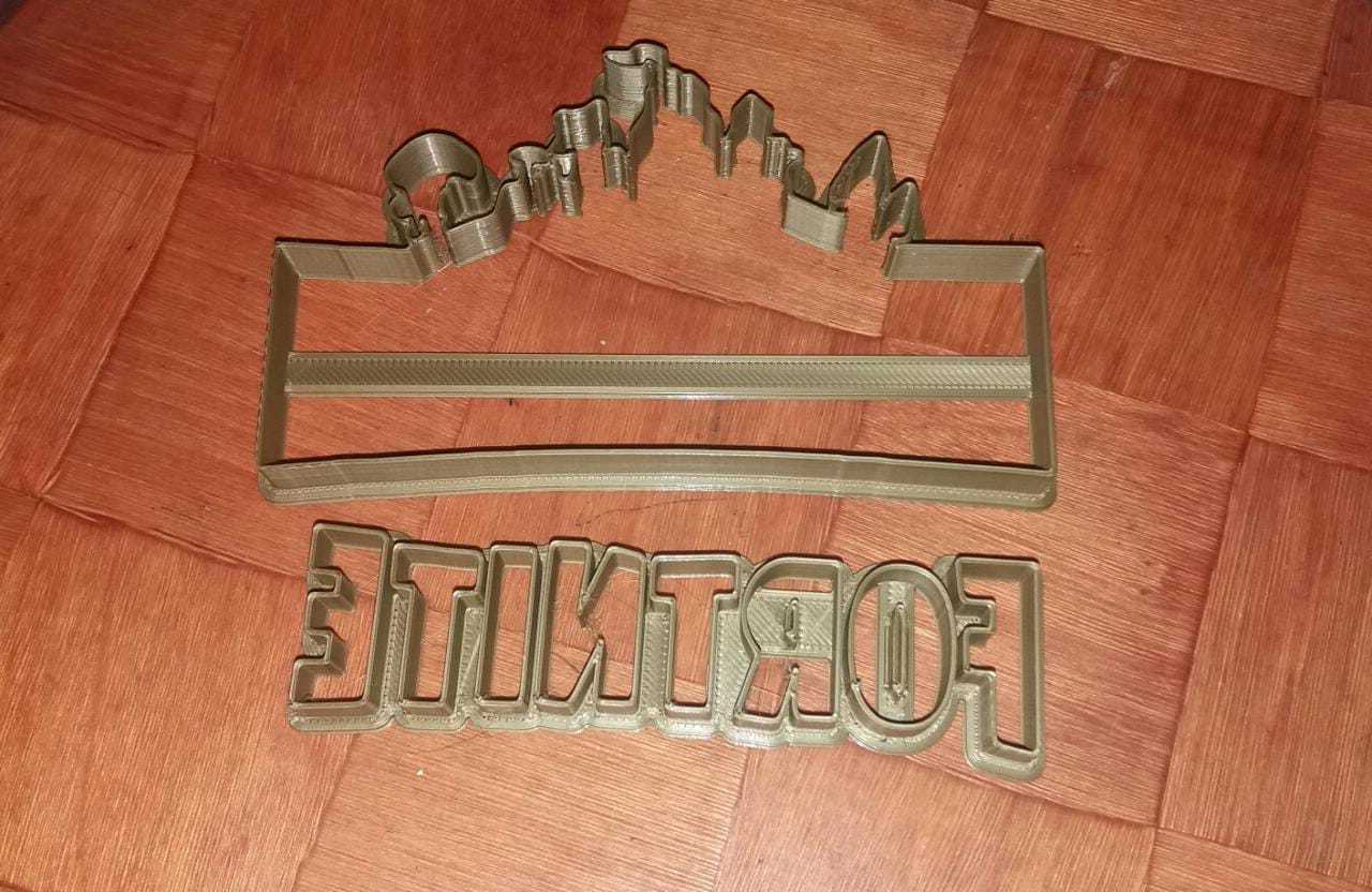 arquivo STL Fortnite Logo Cookies cutter 🍔 ・modelo de impressão 3D para ...