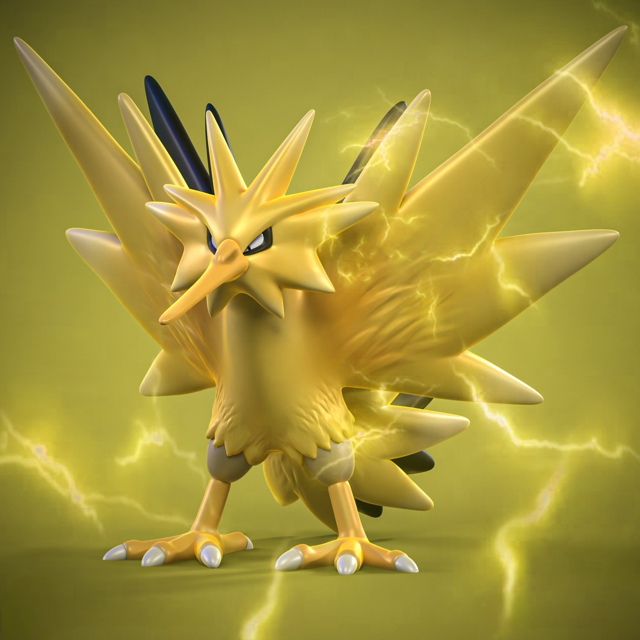 🎲 High Quality Zapdos Miniature - 3D Printable STL・ 3D File for 3D ...