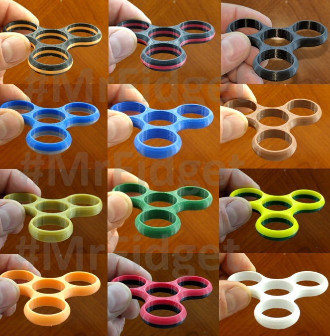 👌 Tri Fidget Spinner Toy・Archivo 3D Gratis para ・Cults