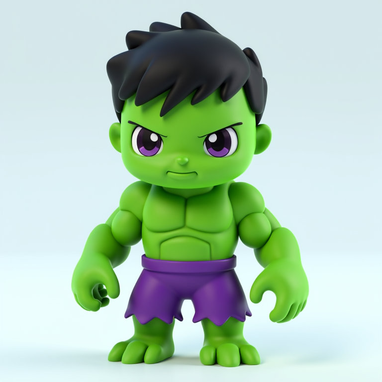 👶 Hulk remesh・Free 3D File for ・Cults