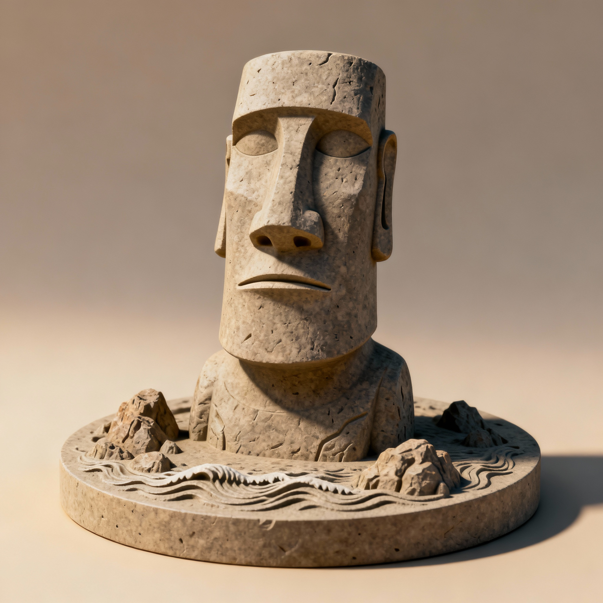 🗿 Moai Easter Island Head Statue 3D Print Model STL・Free 3D File for 3D ...