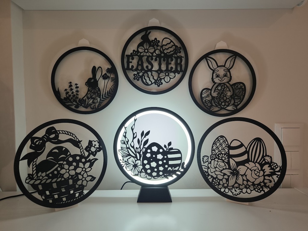 👤 Easter Silhouette Panels・Free 3D File for ・Cults