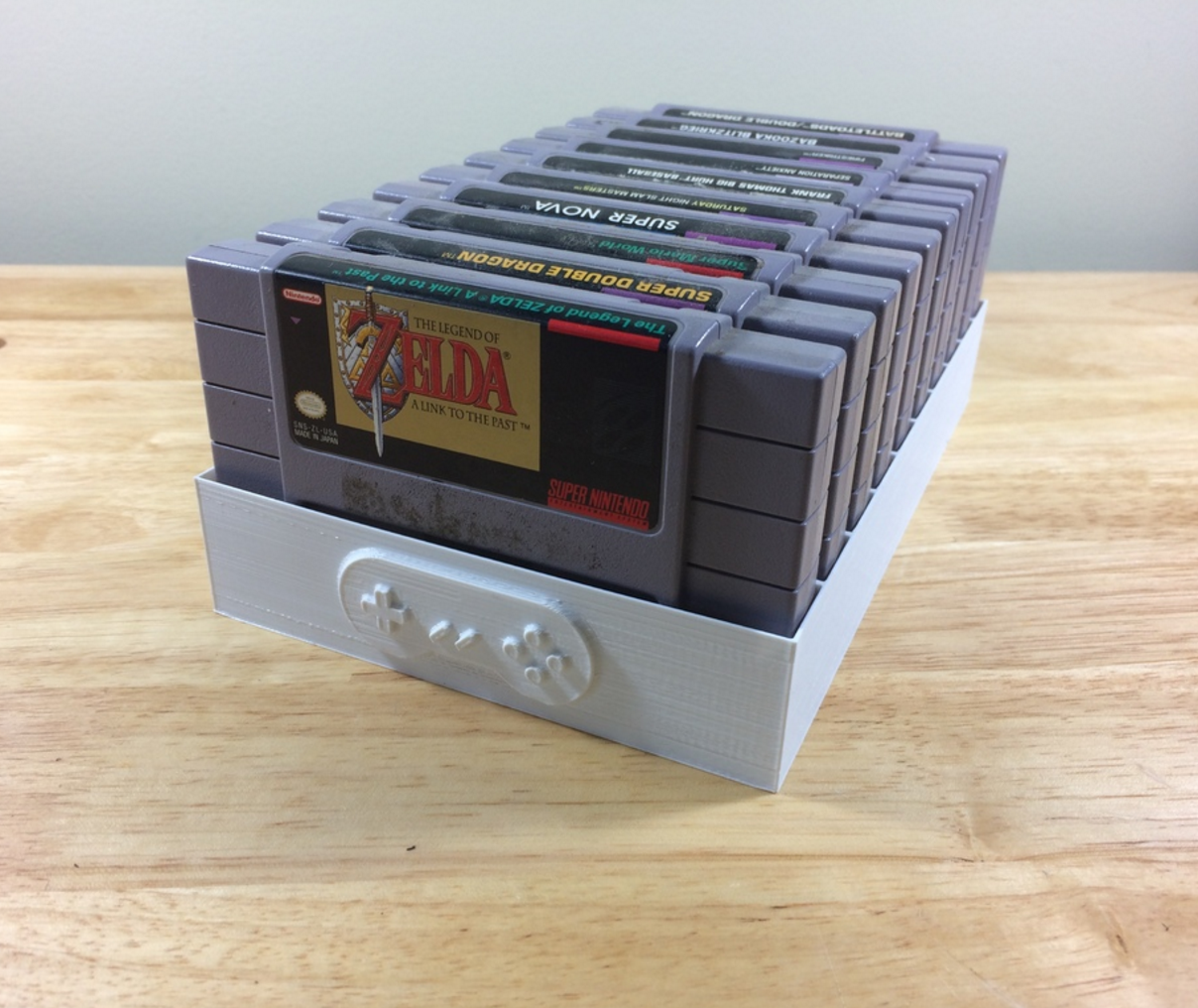 🕹️ Super Nintendo Game Tray, 10 Games, SNES・Free STL File for ・Cults