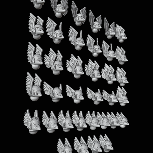 🆕 GLOOMY ANGELS BEAKY HELMETS FOR NEW HERESY・ 3D File for 3D printing・Cults