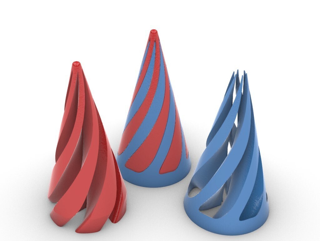 👌 Twist Cones – 3D Spiral Fidget Toy (Inspired by TwistQuest)・ 3D File ...