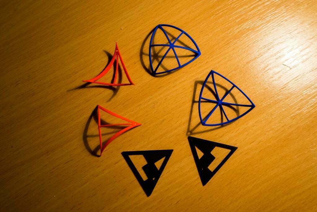 Free STL file Geometric Earrings 💍・Template to download and 3D print・Cults