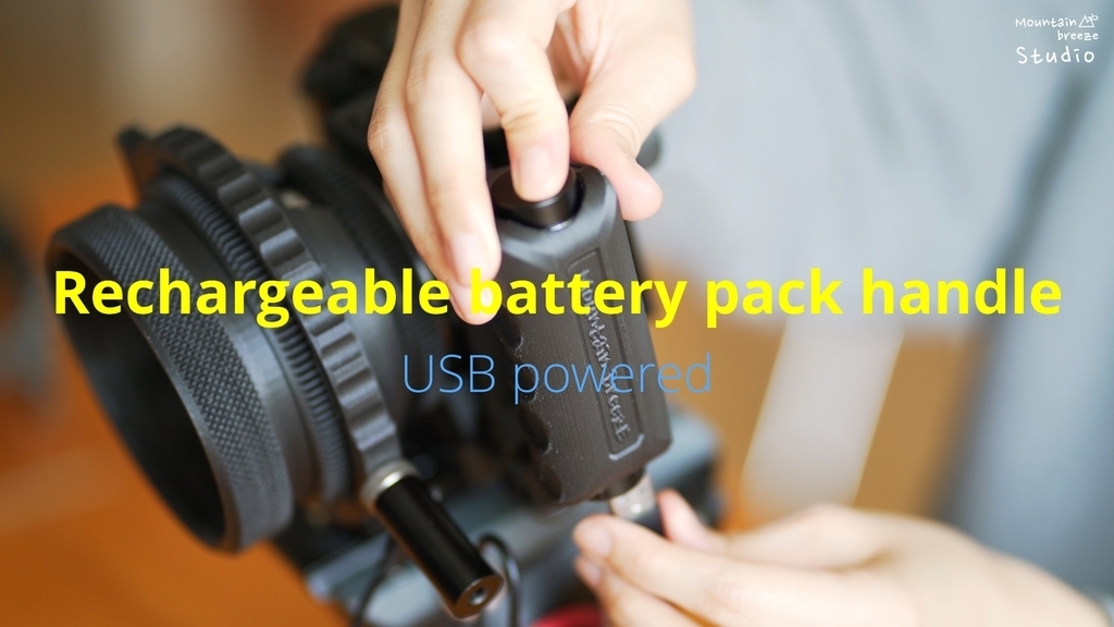 Side Hand grip for camera cage_rechargeable battery pack handle・Free 3D ...