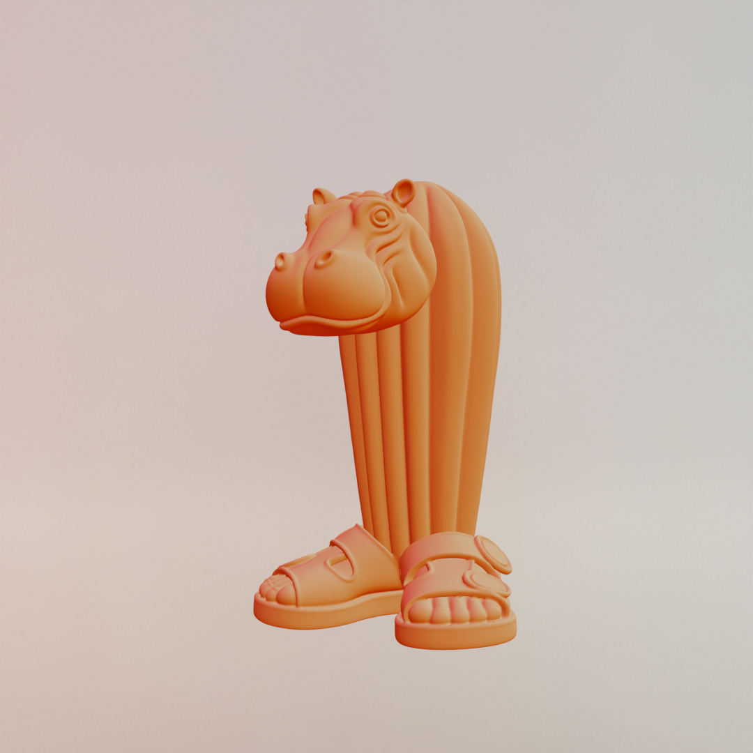 🤌 Il Cacto Hipopotamo Italian brainrot・ 3D File for 3D printing・Cults