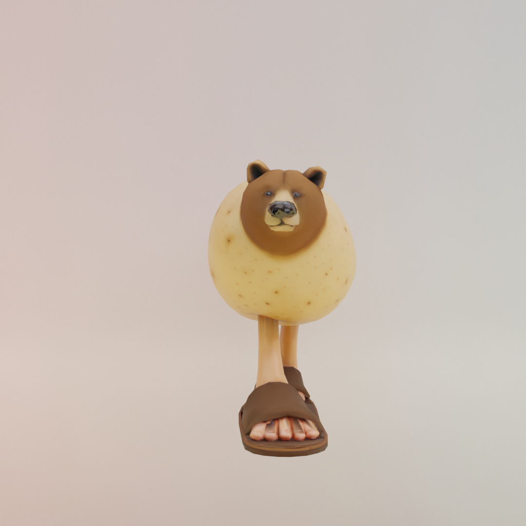 🤌 Batatoso Peloso Italian brainrot・ 3D File for 3D printing・Cults