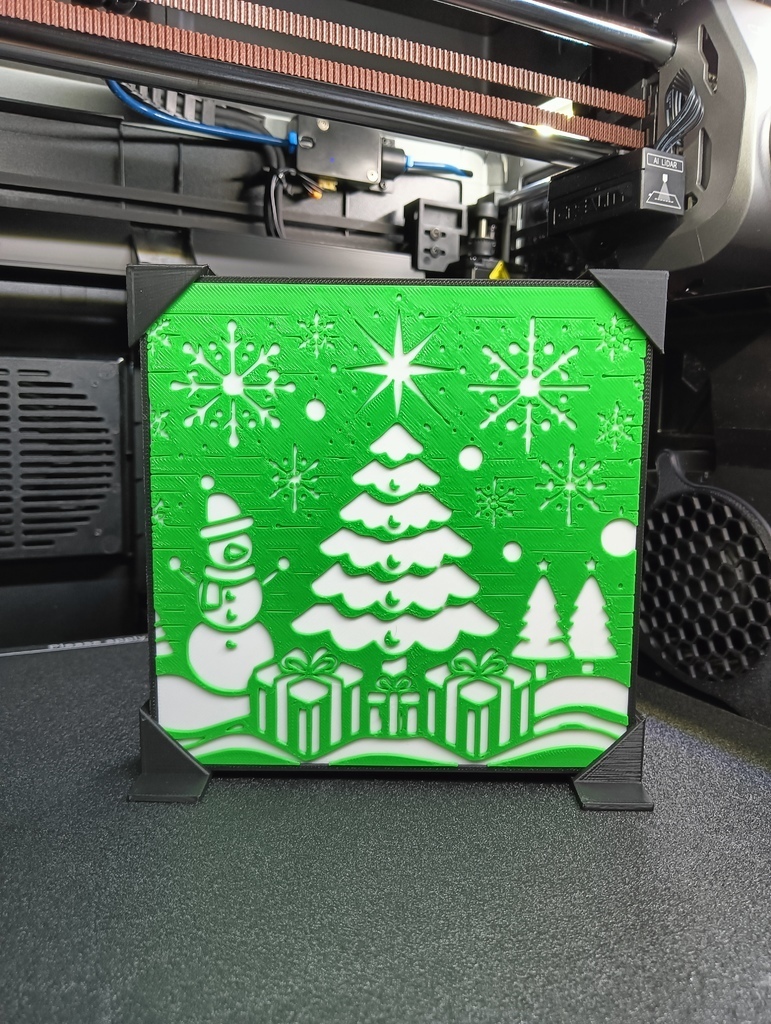 🎄 Christmas Lamp (DIY) With Easy Solution To Change Front !・Free 3D ...