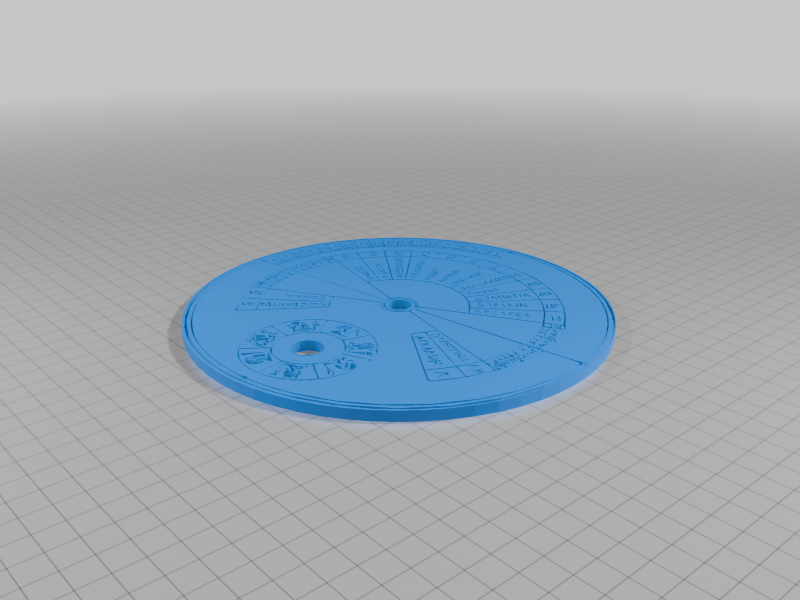 📅 Byzantine Sundial Calendar・Free STL File for 3D printing・Cults