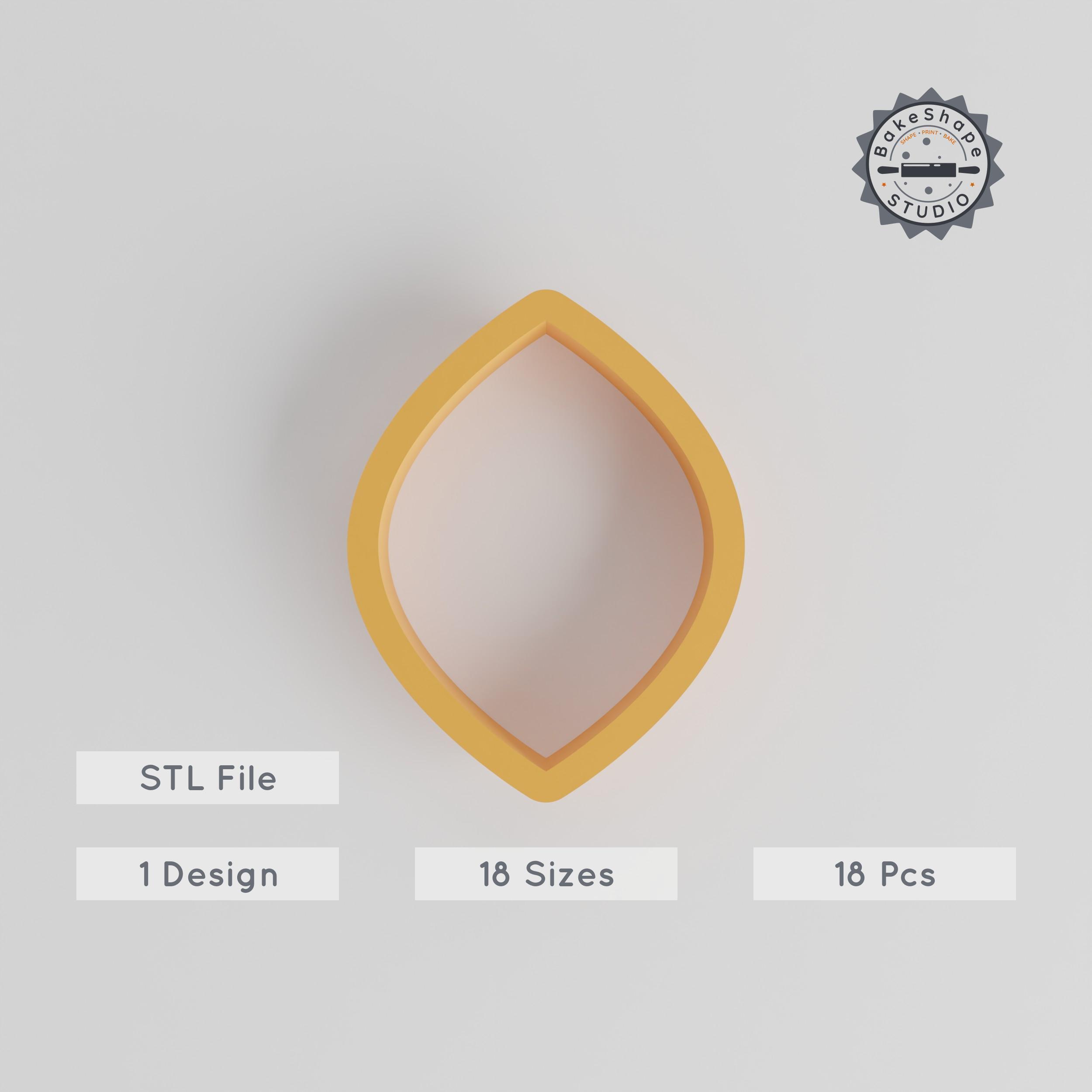 🍽️ Leaf Shape Cutter Set, 18 Sizes for Cookies, Fondant & Clay ...