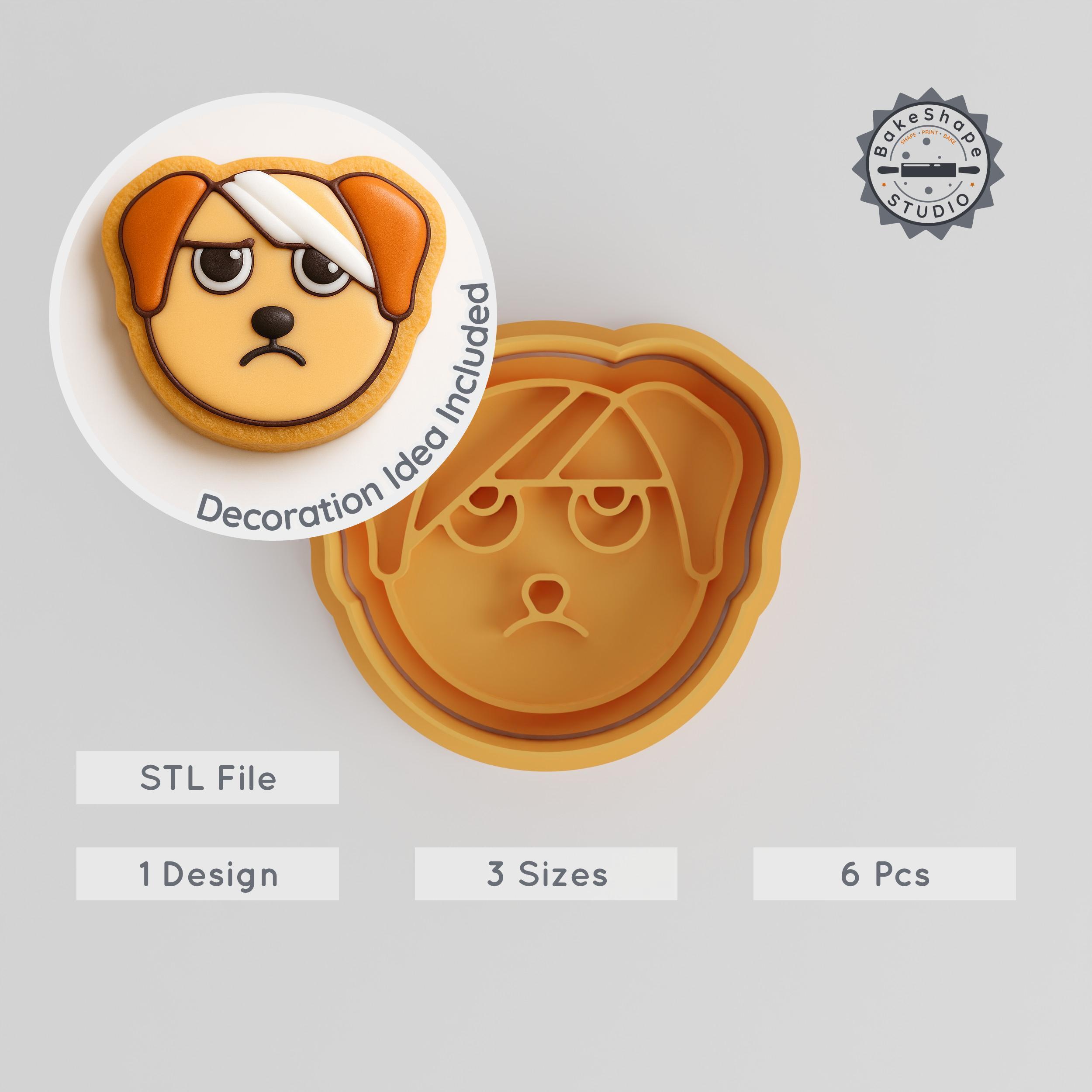 🤕 Animal Injury Cookie Cutter & Stamp Set, Wildlife Hunt Design, 6 ...