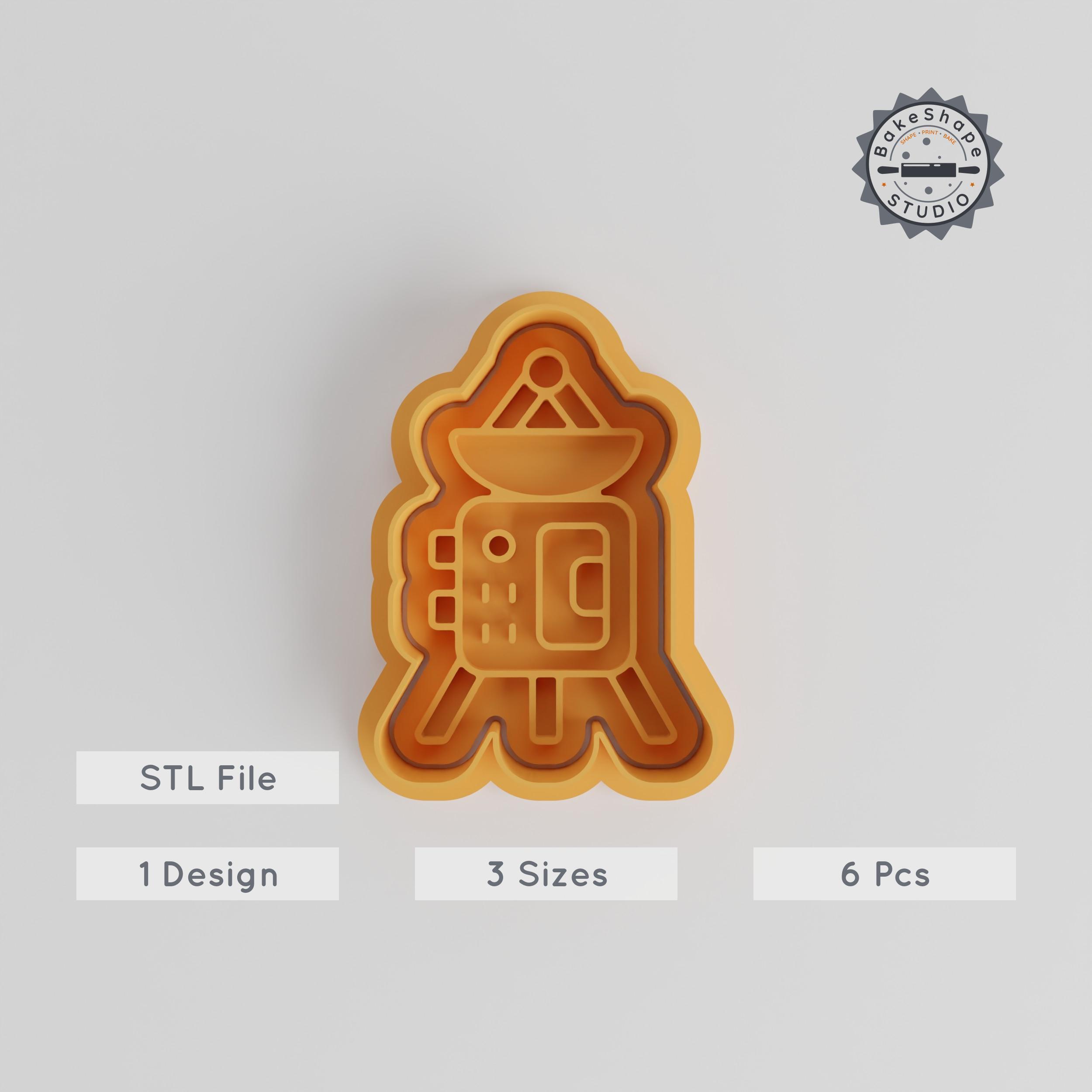 🛰 Space Probe Cookie Cutter & Stamp, Astro Baking Tool, 3 Sizes S/M/L ...