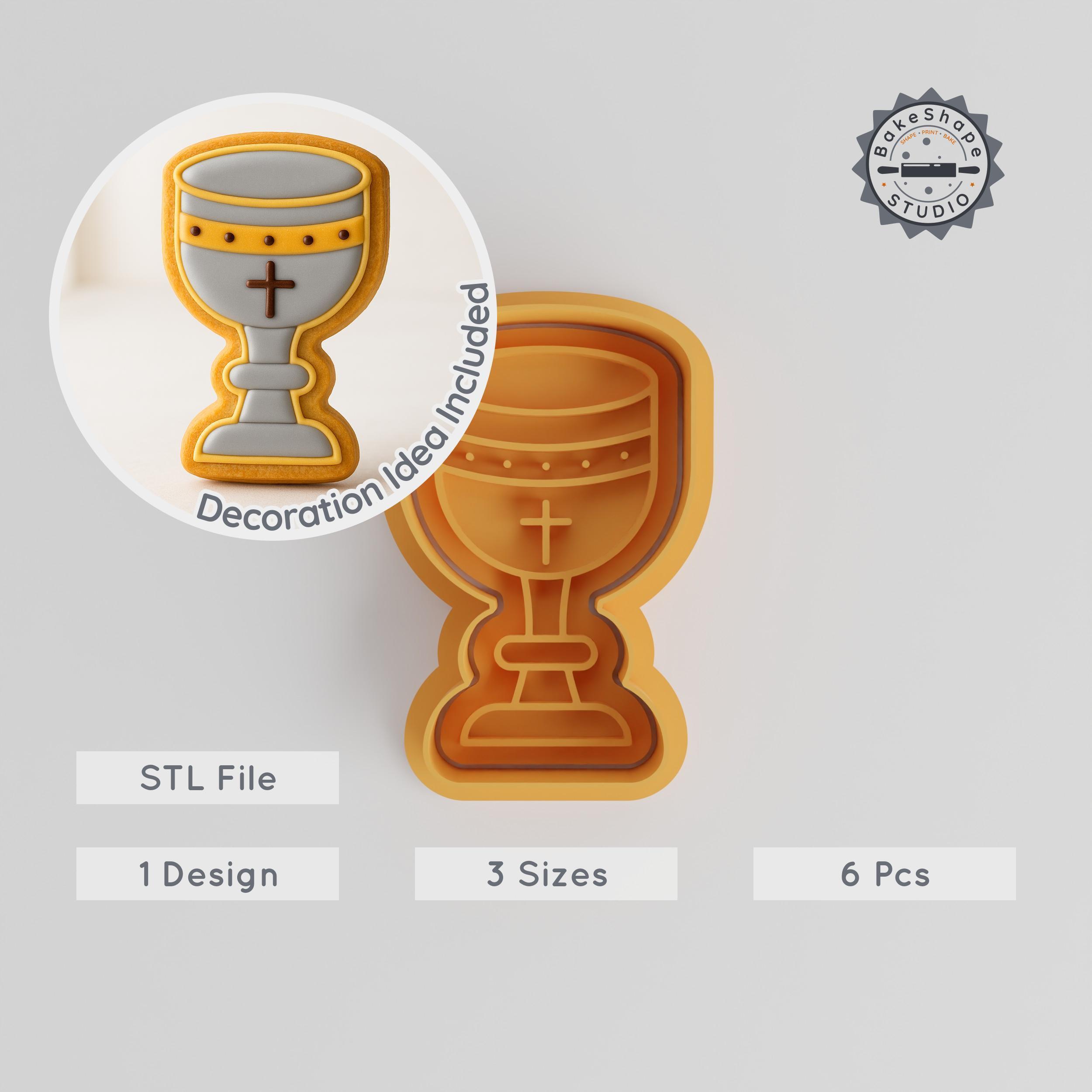 🍪 Holy Grail Shape Cutter & Stamp, Fondant & Cookie Tool Set, 6-Piece ...