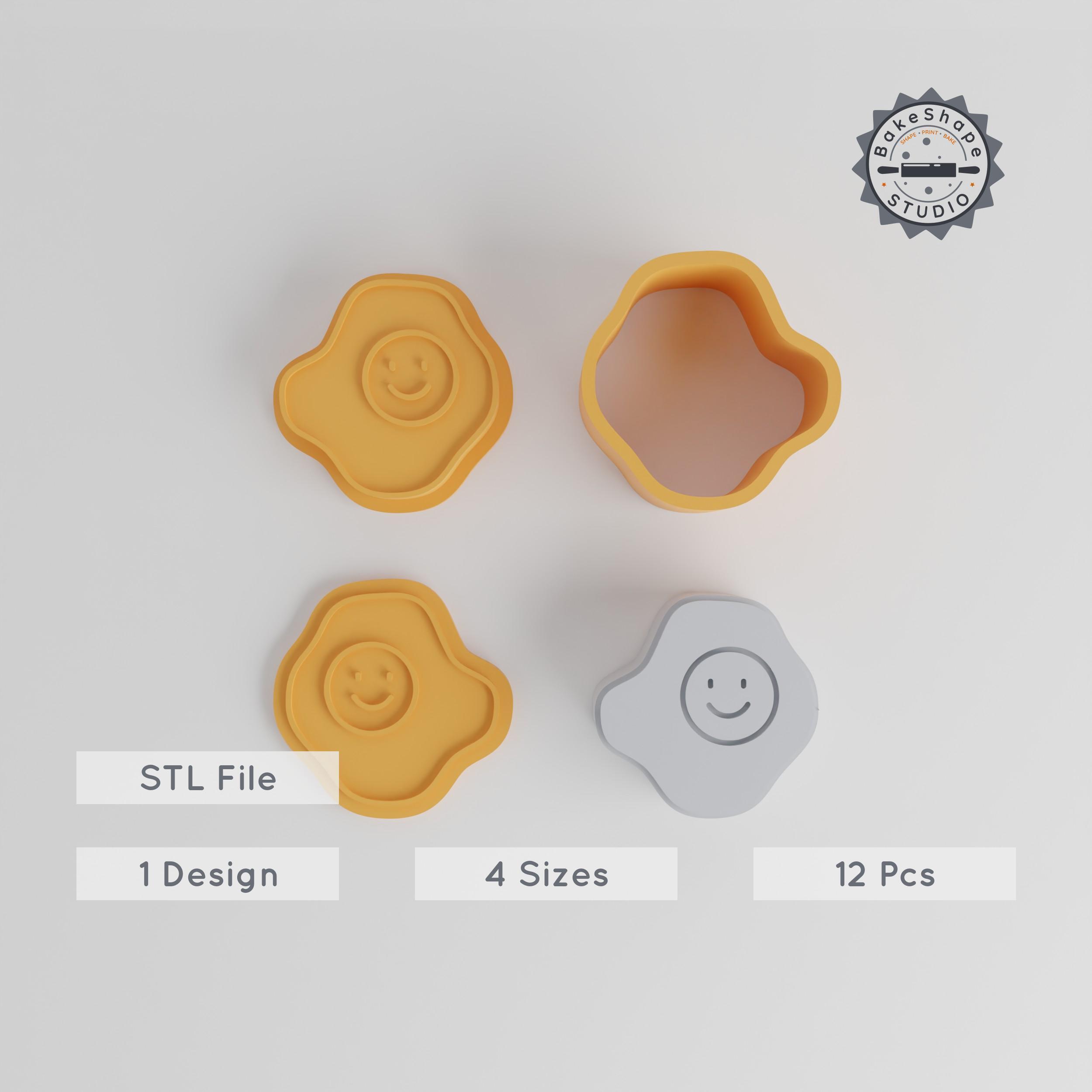 🥚 Happy Egg Bath Bomb Mold Set, 12 Piece, Kawaii Egg Design, XS to L ...