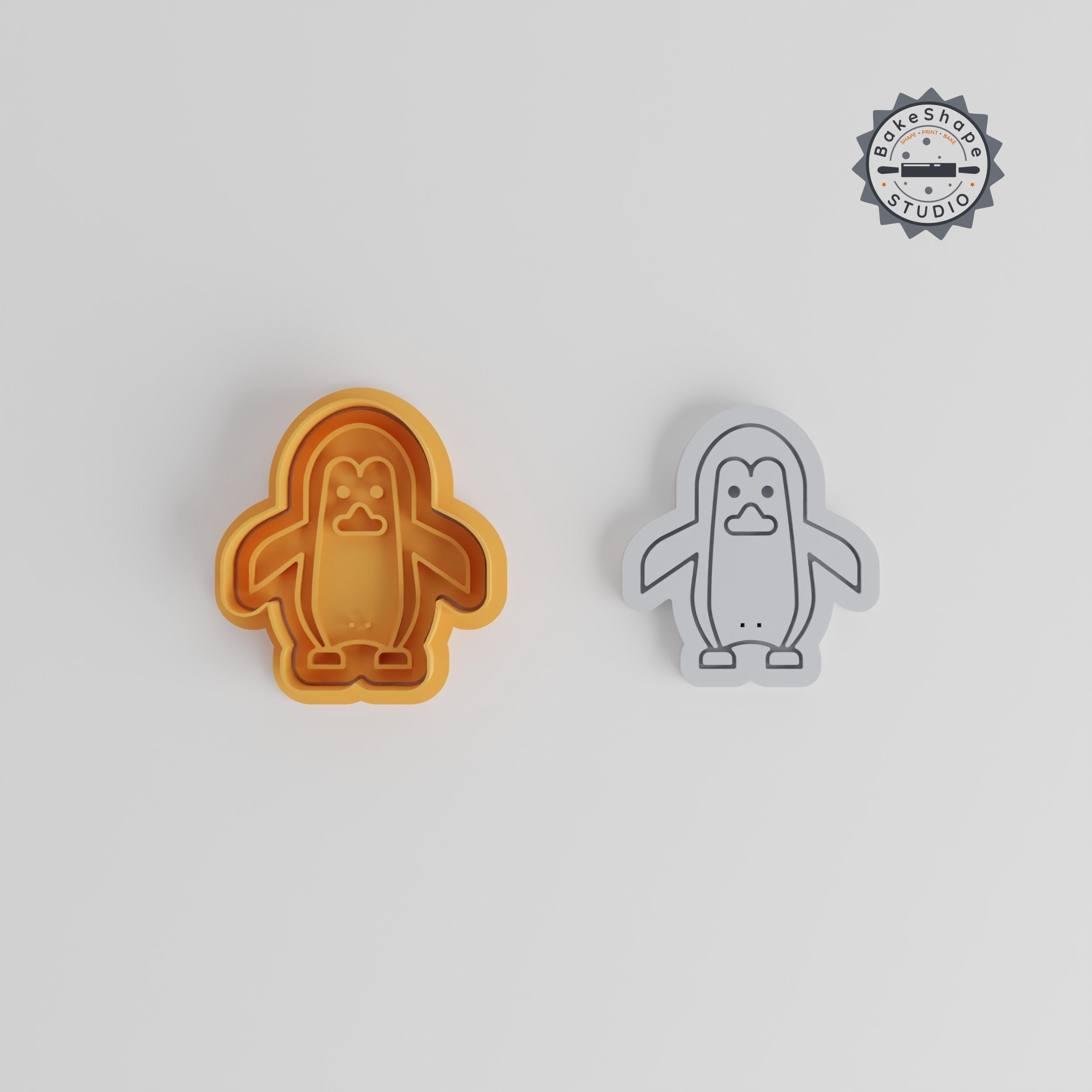 🐧 Penguin Cookie Cutter & Stamp Set, Wild Life Animal, Zoo & Arctic ...