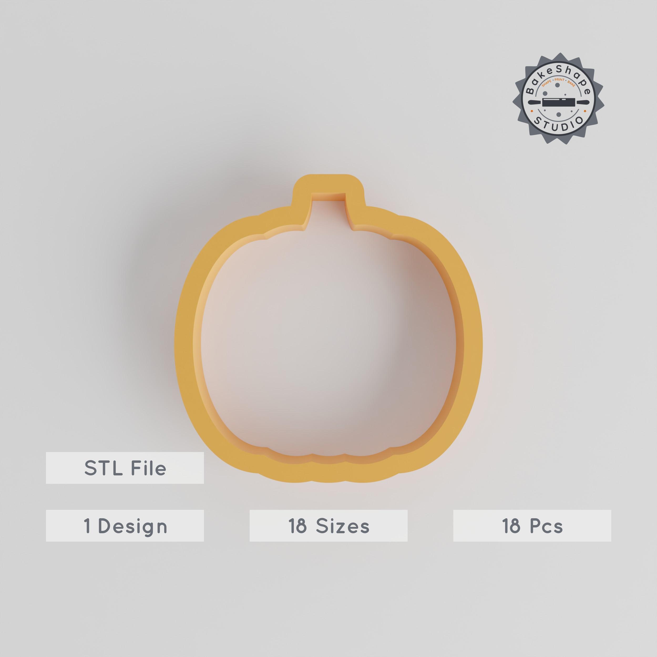 🎃 Pumpkin Shape Cutter Set, Halloween Decoration, Fondant & Clay Mold ...