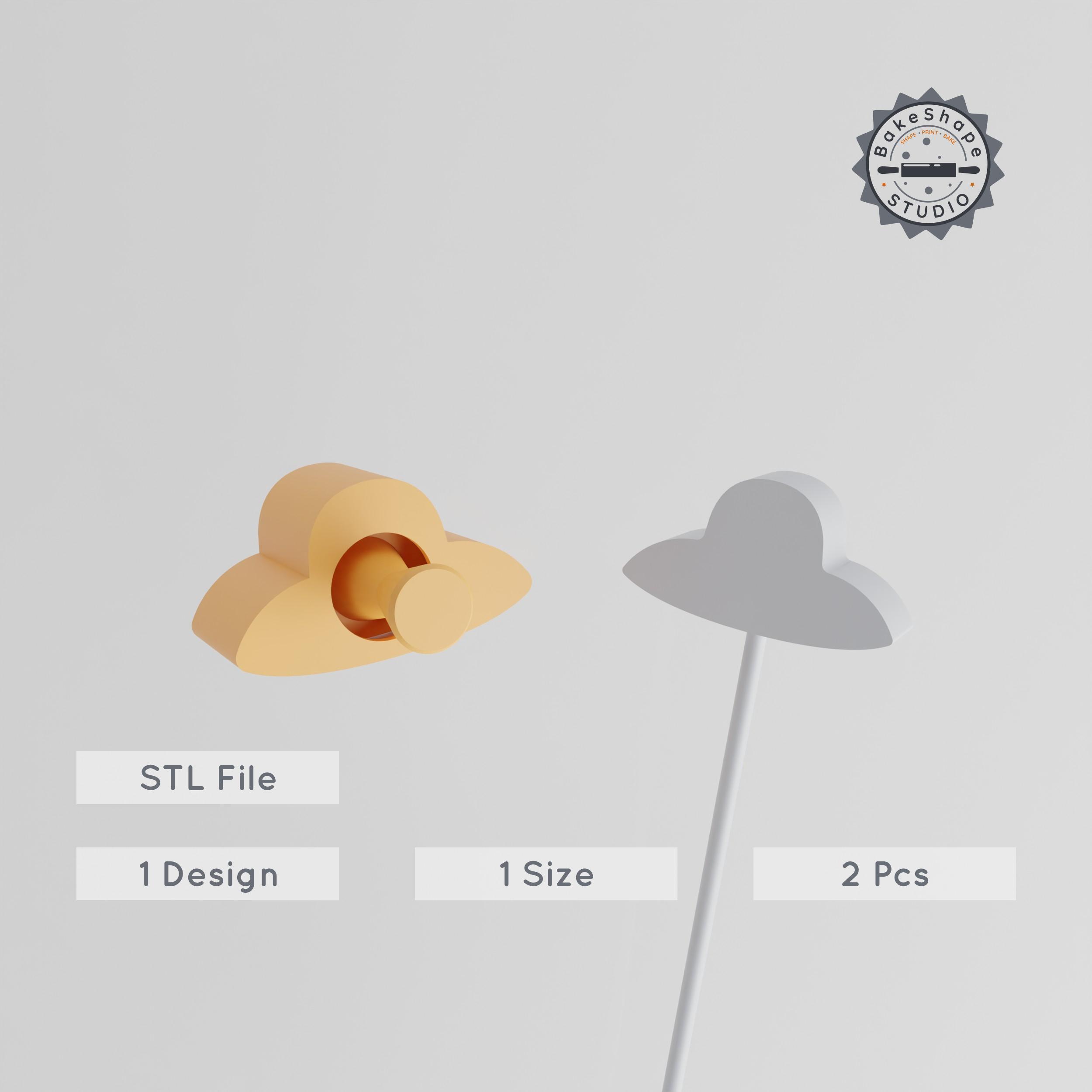 ☀️ Sun Hat Cake Pop Mold, Fashionable Sun & Beach Hat 2-Piece Set for ...