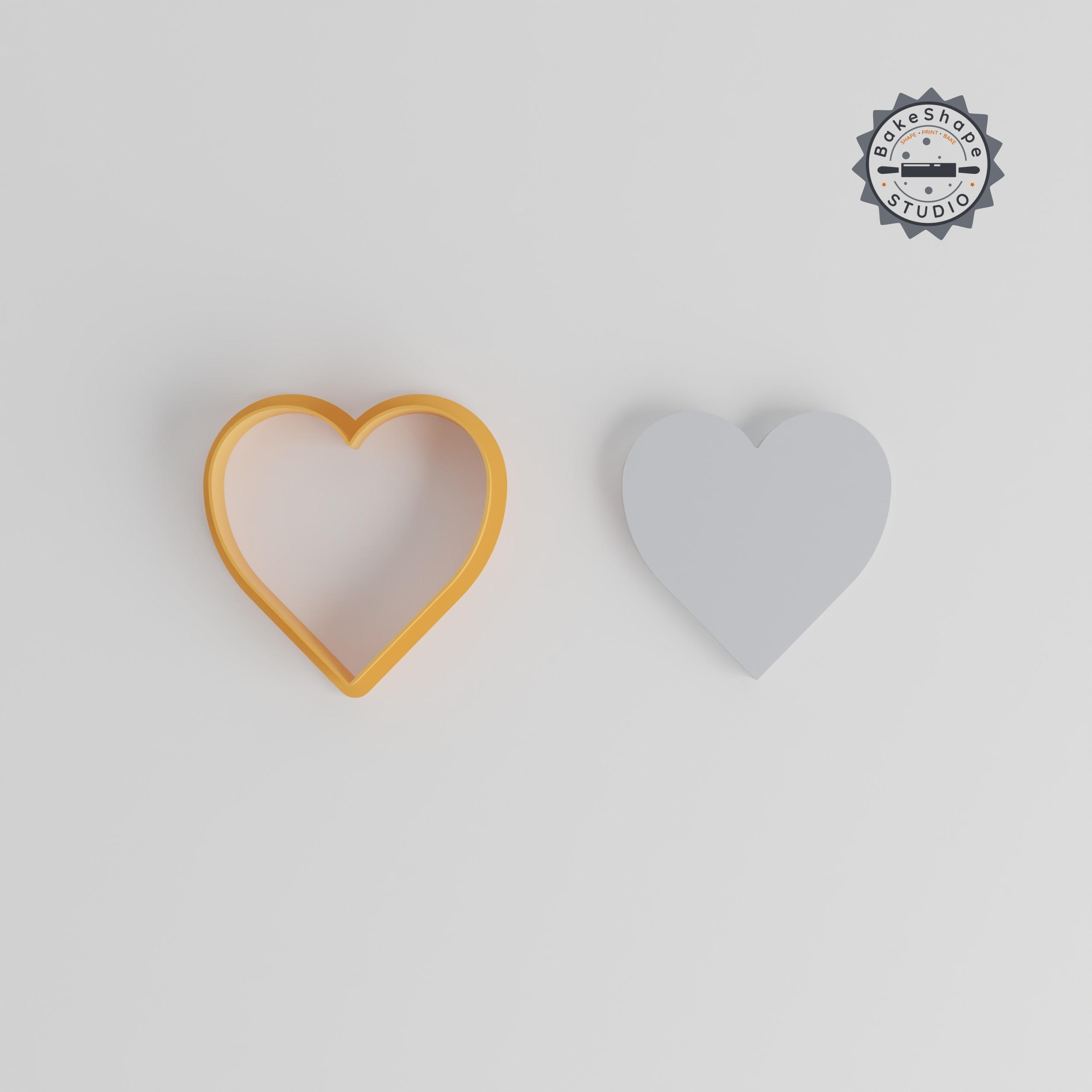 💜 Heart Cookie & Fondant Cutter, 18-Piece Set, Geometric Shapes ...