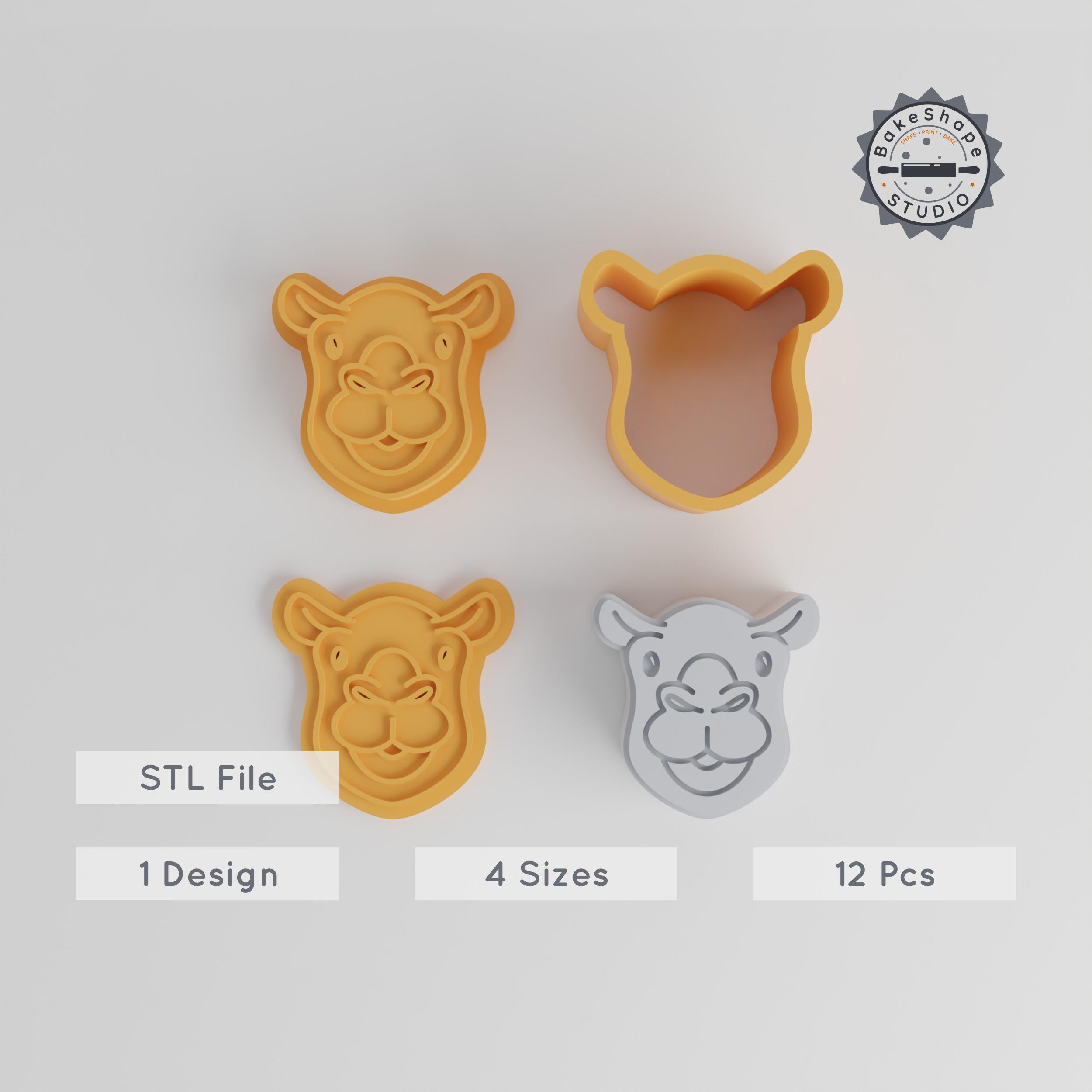 🐪 Camel Bath Bomb Mold Set, 4 Sizes XS/S/M/L, Animal Design, 12-Piece ...