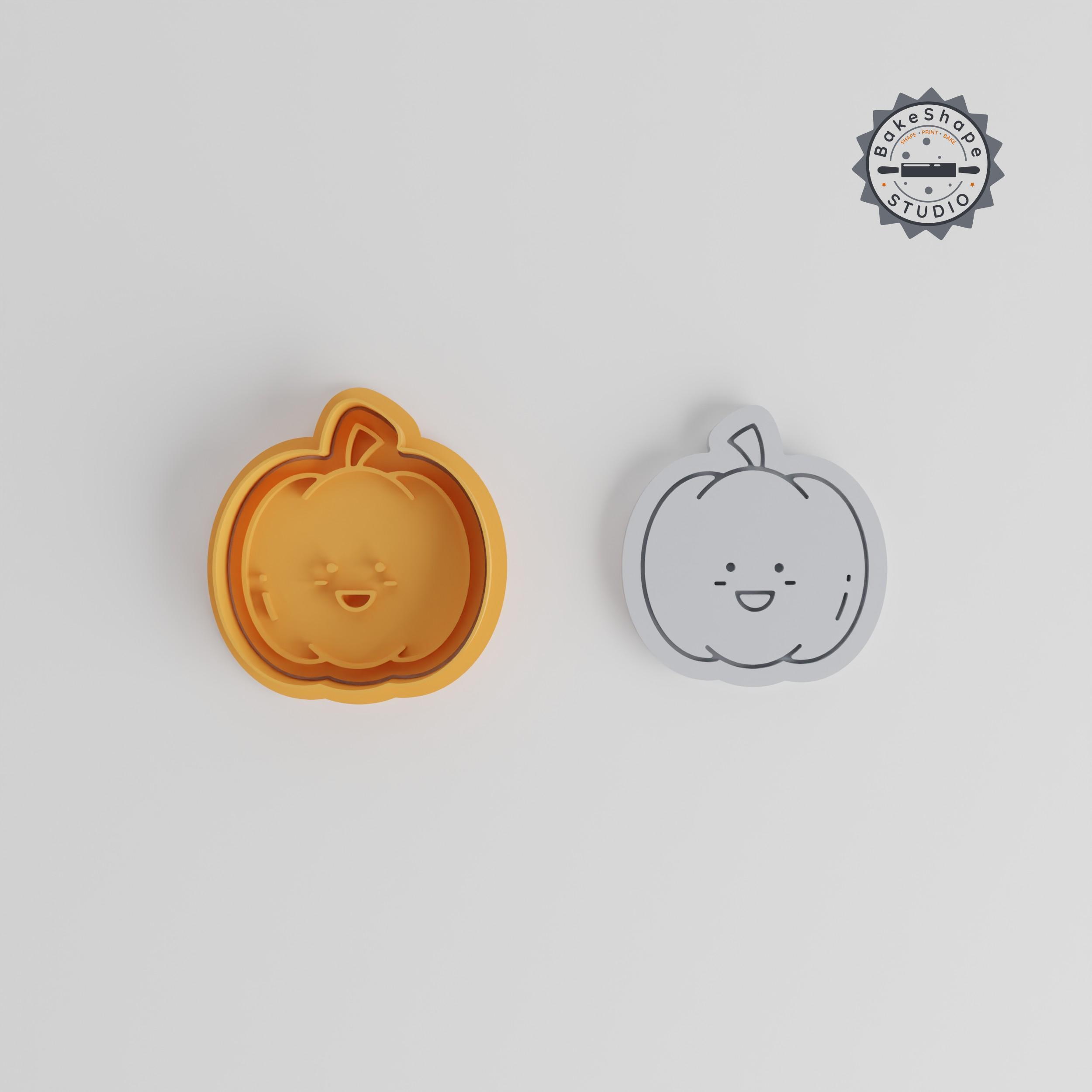 🎃 Pumpkin Faces Cookie Cutter & Stamp, Set of 6, S/M/L, Halloween ...