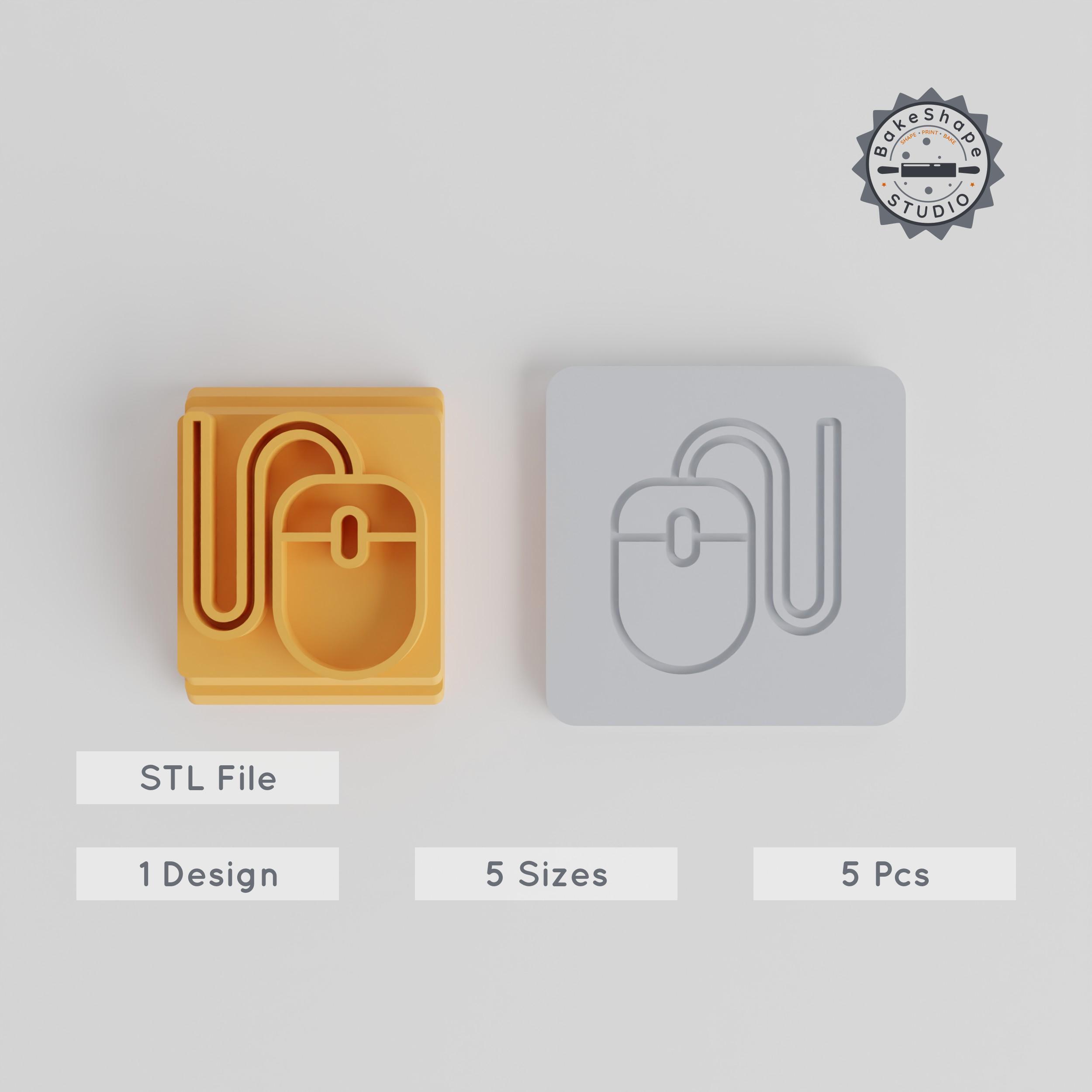 🖥️ Stamp Tile Collection, 5 Sizes for Clay, Cookies, Fondant, Soft ...