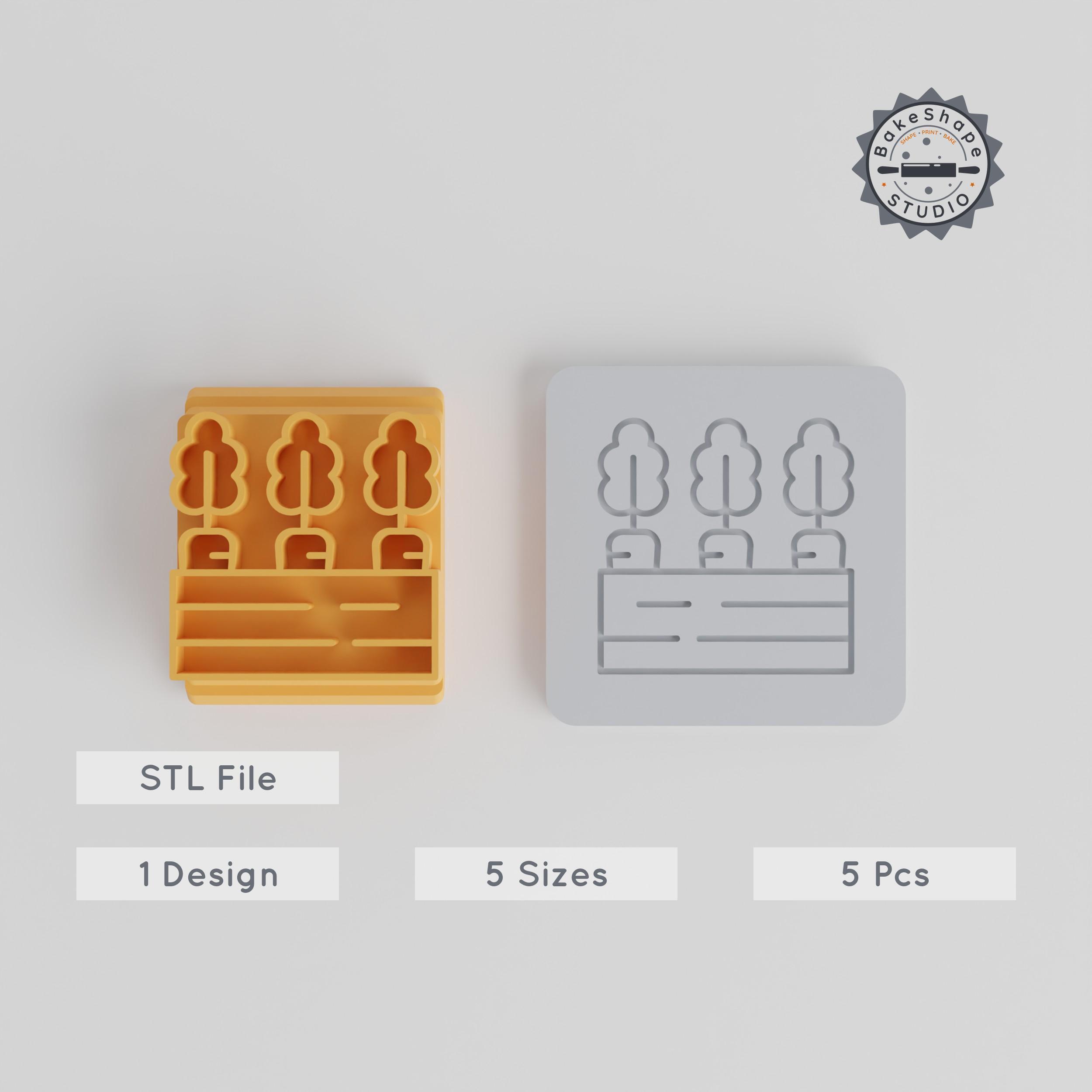 🥕 Carrot Stamp Tile Set, 5 Sizes, Ideal for Clay & Cookies, Perfect ...