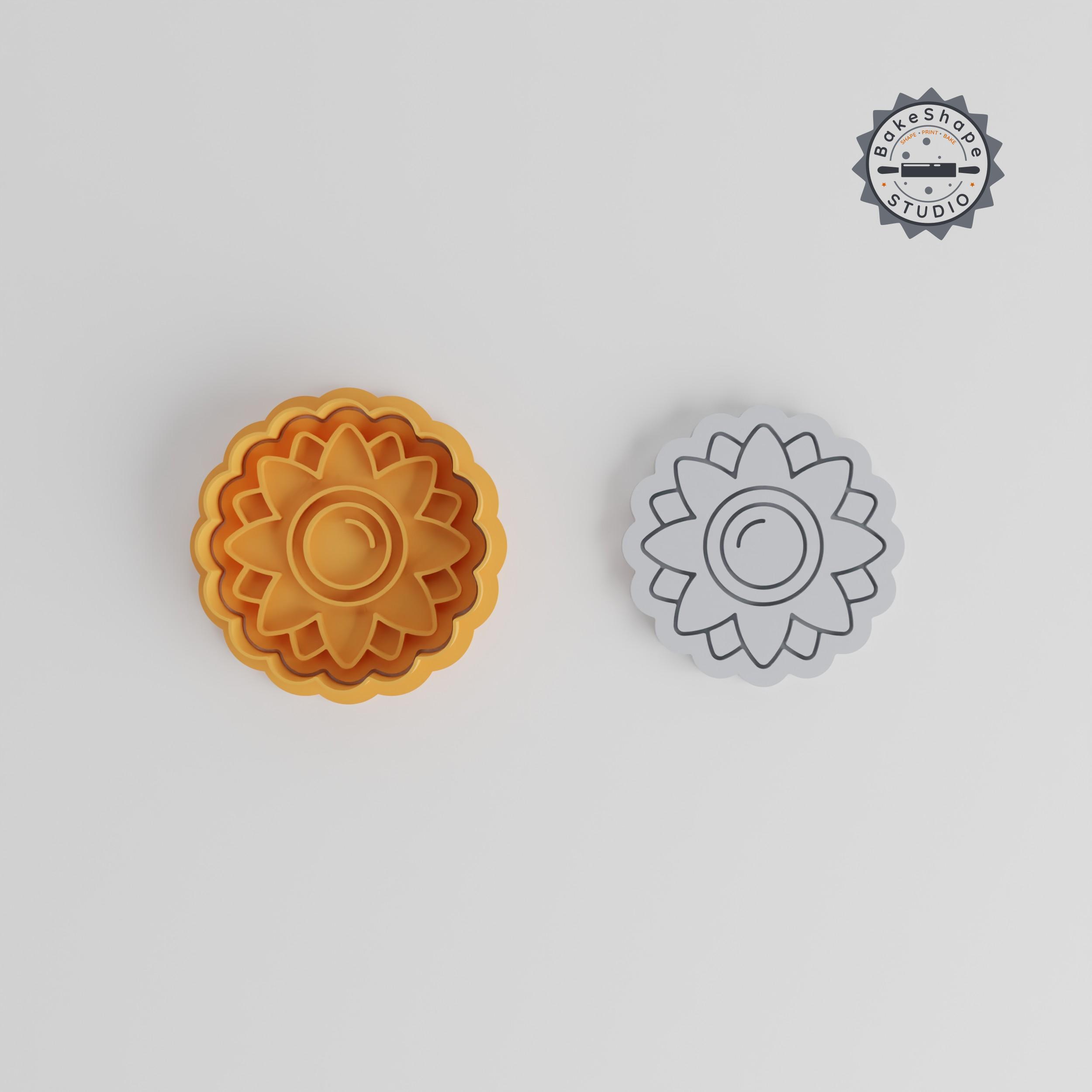 🚰 Water Lilly Cutter & Stamp Set, Fondant & Cookie Tool, Pond Flower ...