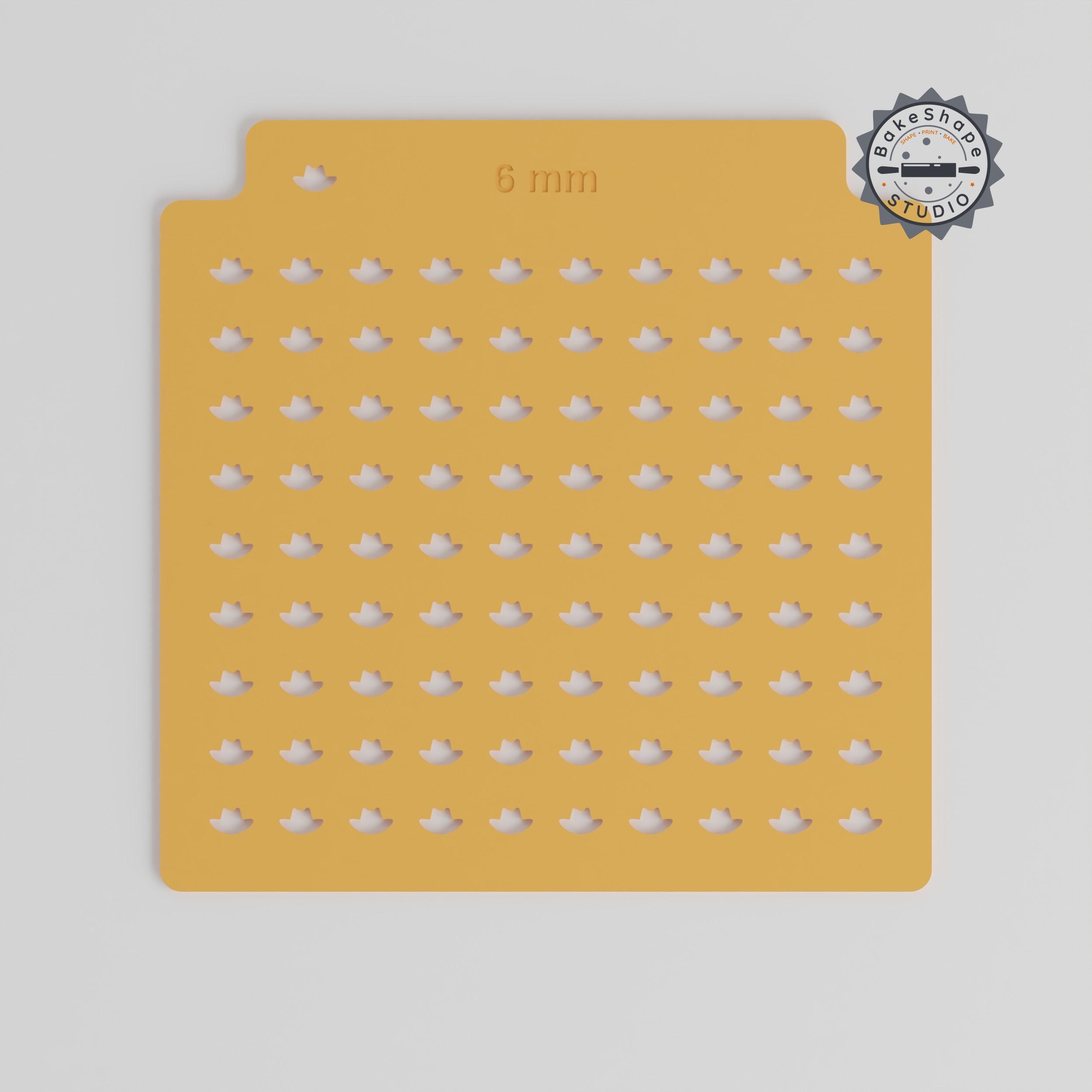 🤠 Cowboy Hat Sprinkle Stencil, 5 Sizes, Compatible with Sprinkles ...