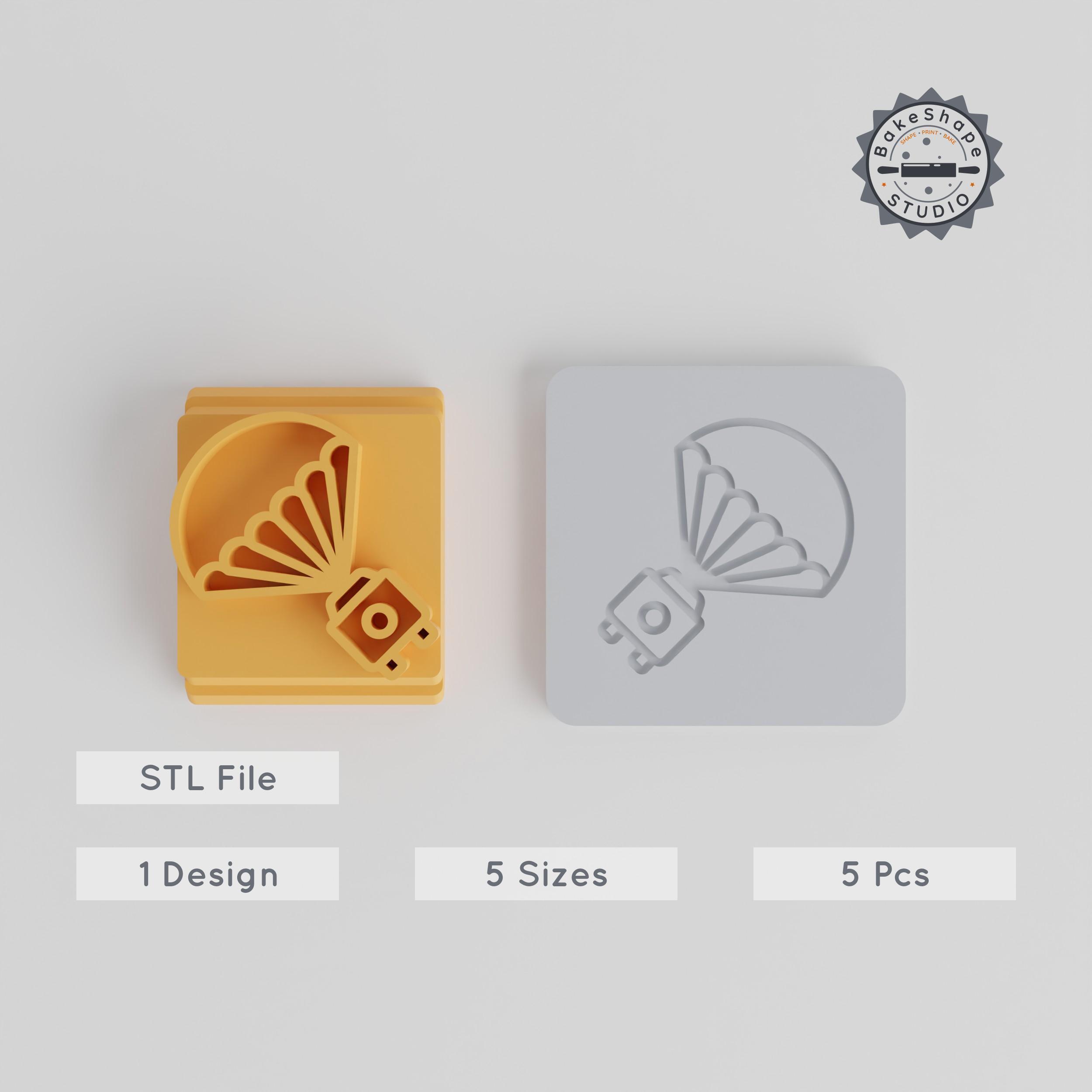 🛰 Reentry Capsule Stamp Tile Set, 5 Sizes, Perfect for Clay, Cookies ...