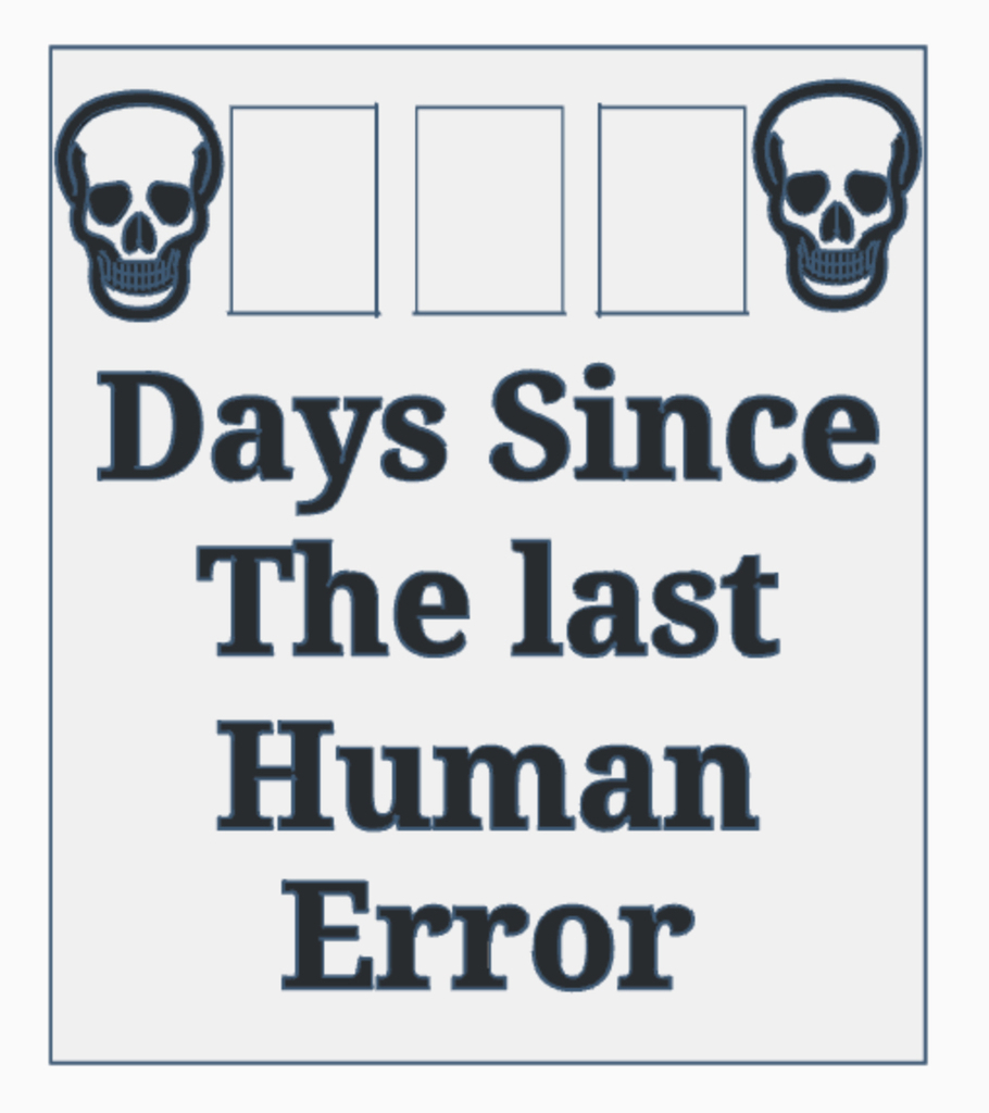 🧞‍♂️ Days since human error sign・Free 3D File for ・Cults