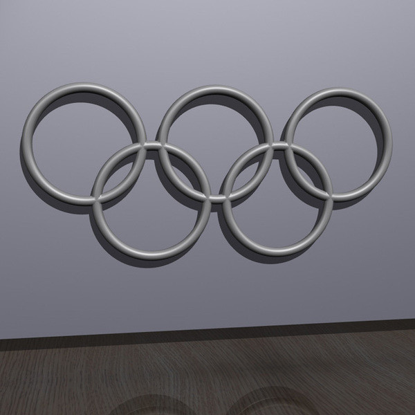 Archivo STL gratis Olympic Rings - Wall Plaque 🎨 ・Diseño imprimible en ...