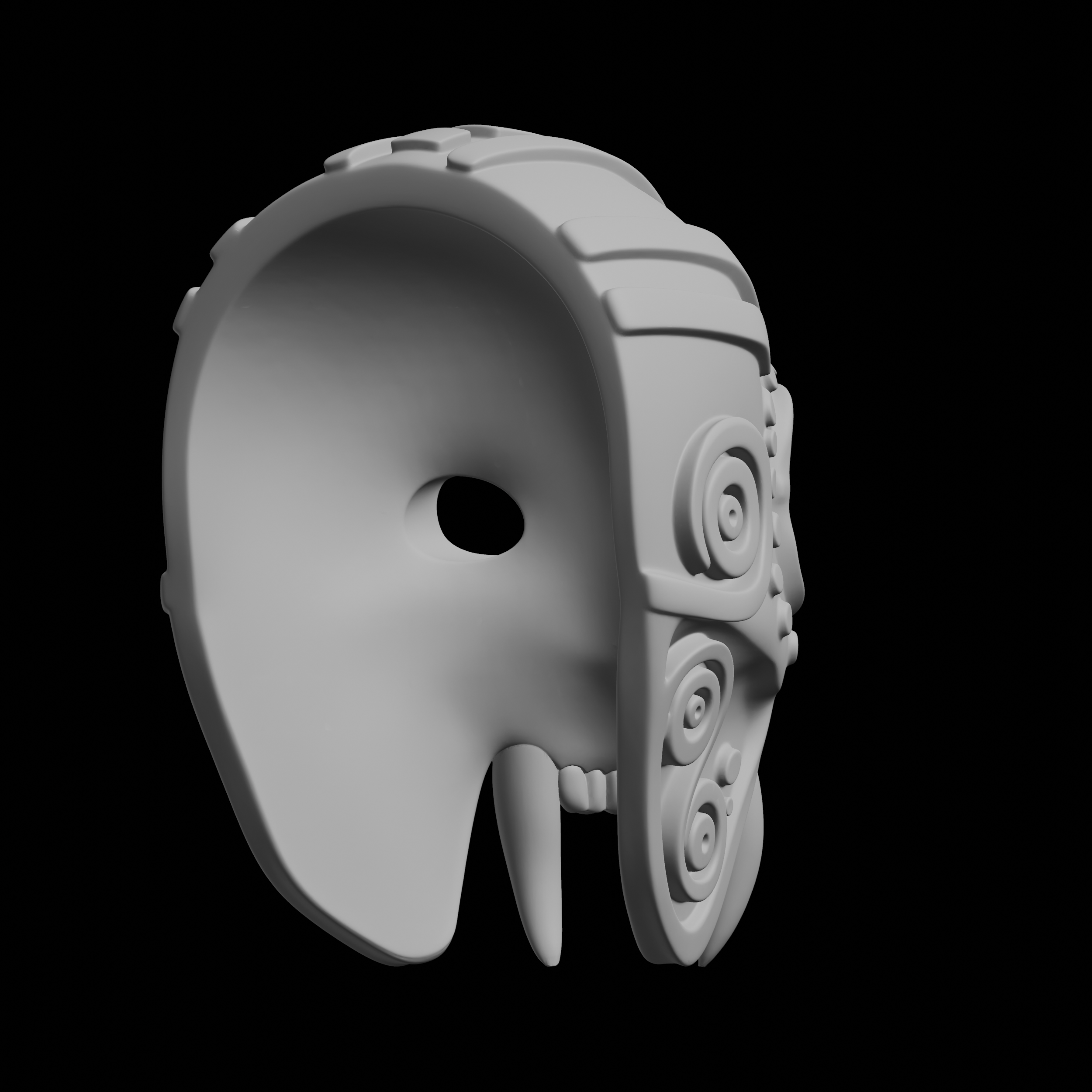 💀 Tribal Skull Fantasy Mask・ 3D File for 3D printing・Cults