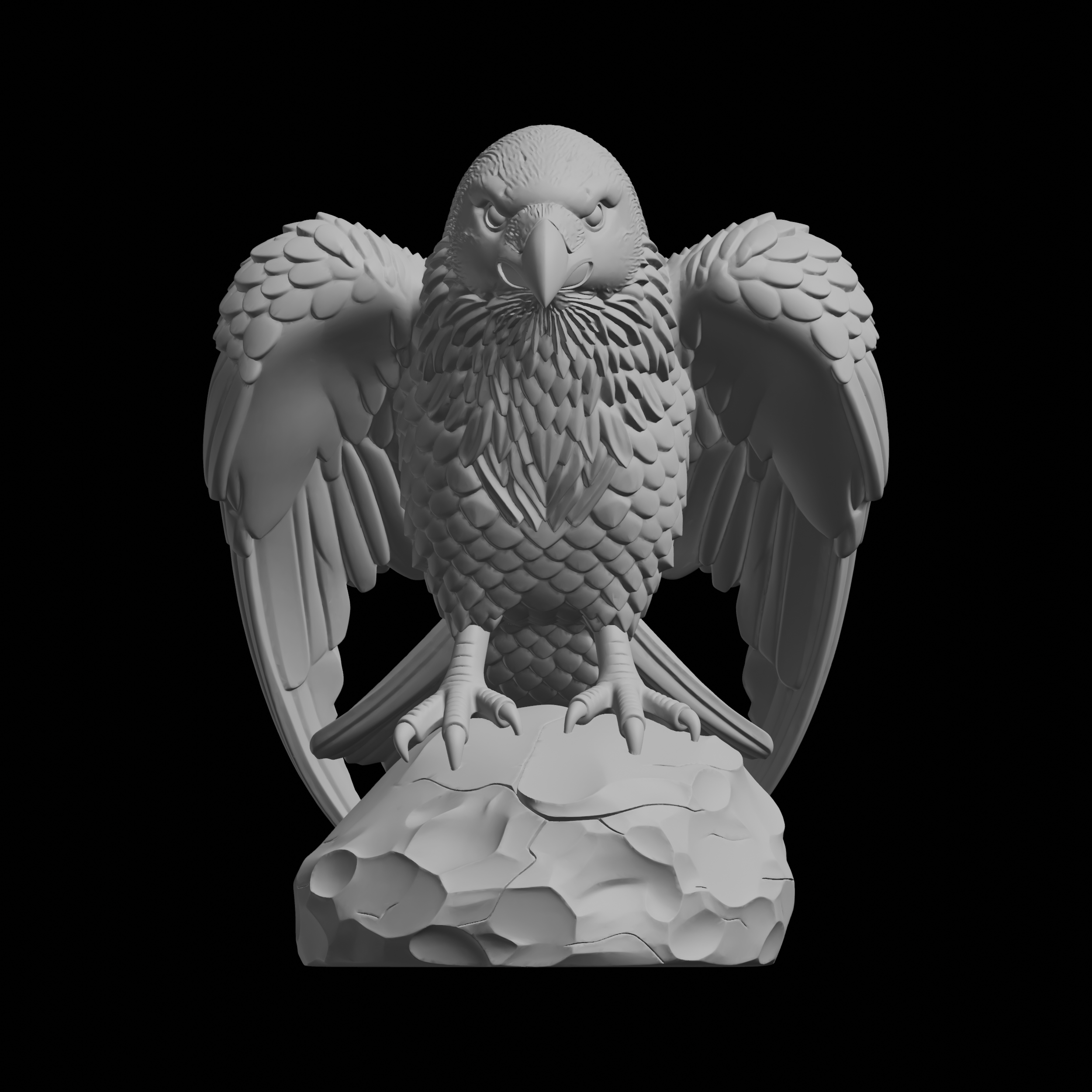 🦅 Majestic Eagle Sculpture 3D Print Model・ 3D File for 3D printing・Cults