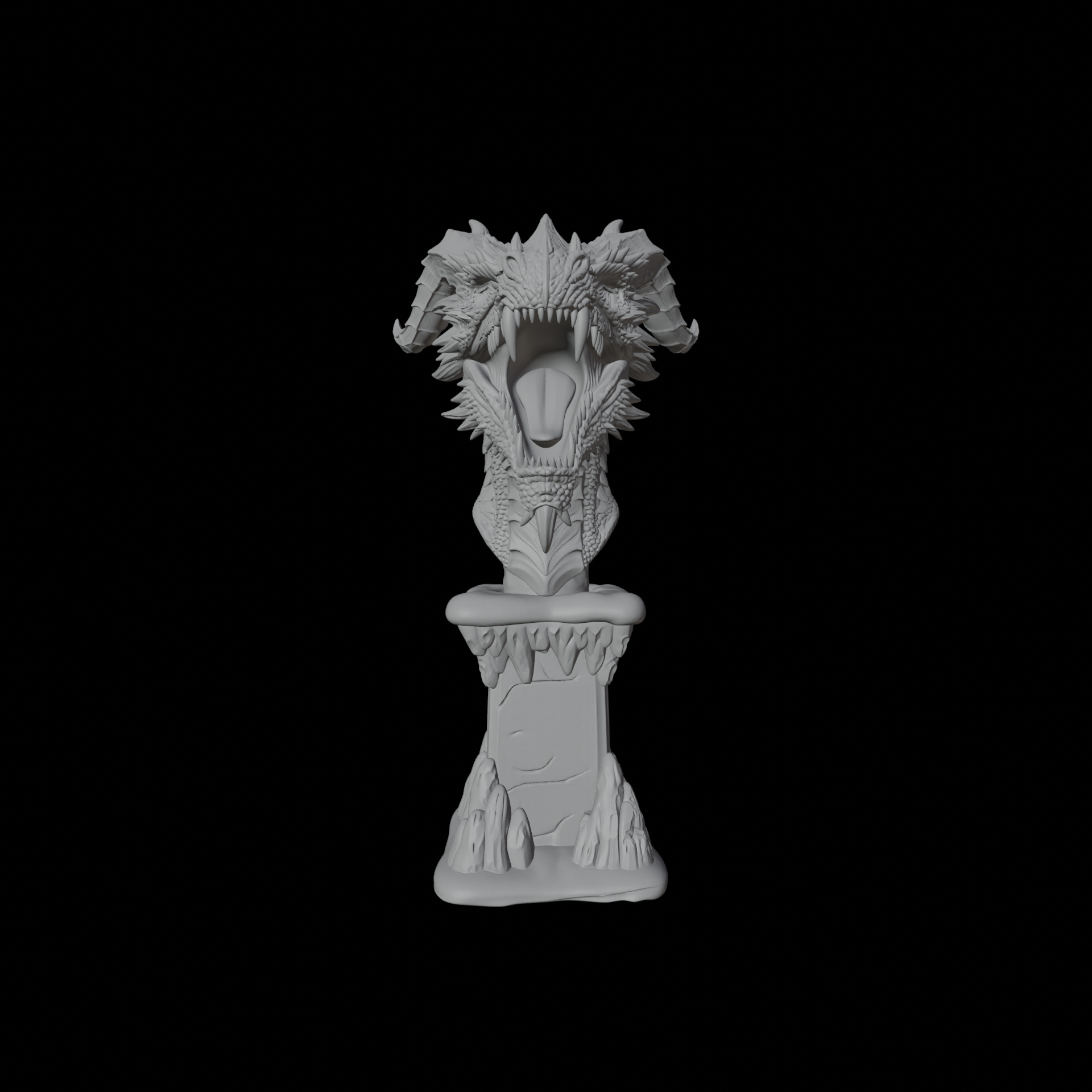 🐉 Dragon Head 3D Print Model・ 3D File for 3D printing・Cults